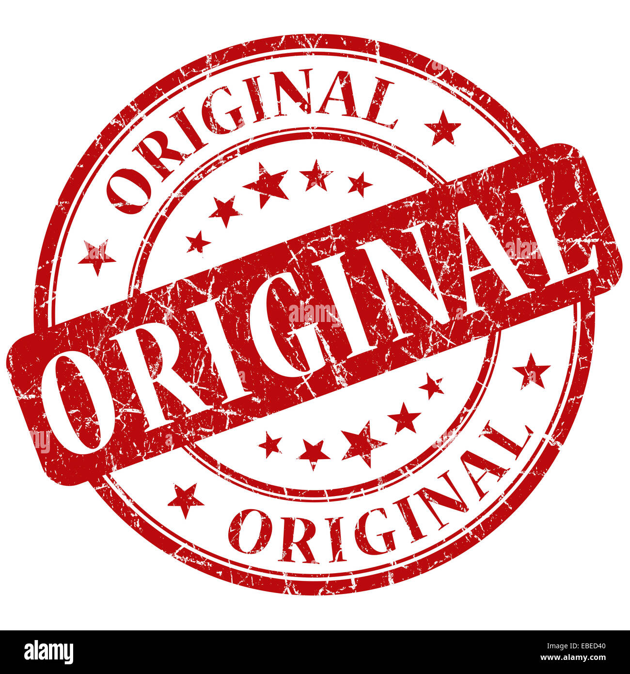 Original red stamp Stock Photo - Alamy