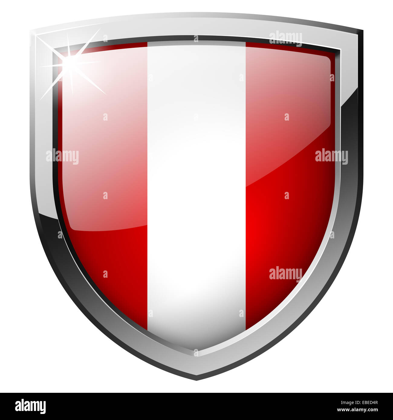 Flag peru round glossy icon hi-res stock photography and images - Alamy