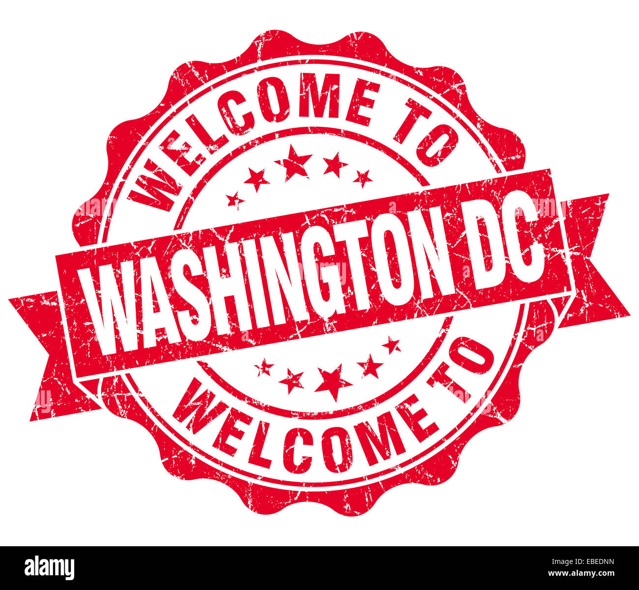 welcome to Washington DC red vintage isolated seal Stock Photo - Alamy