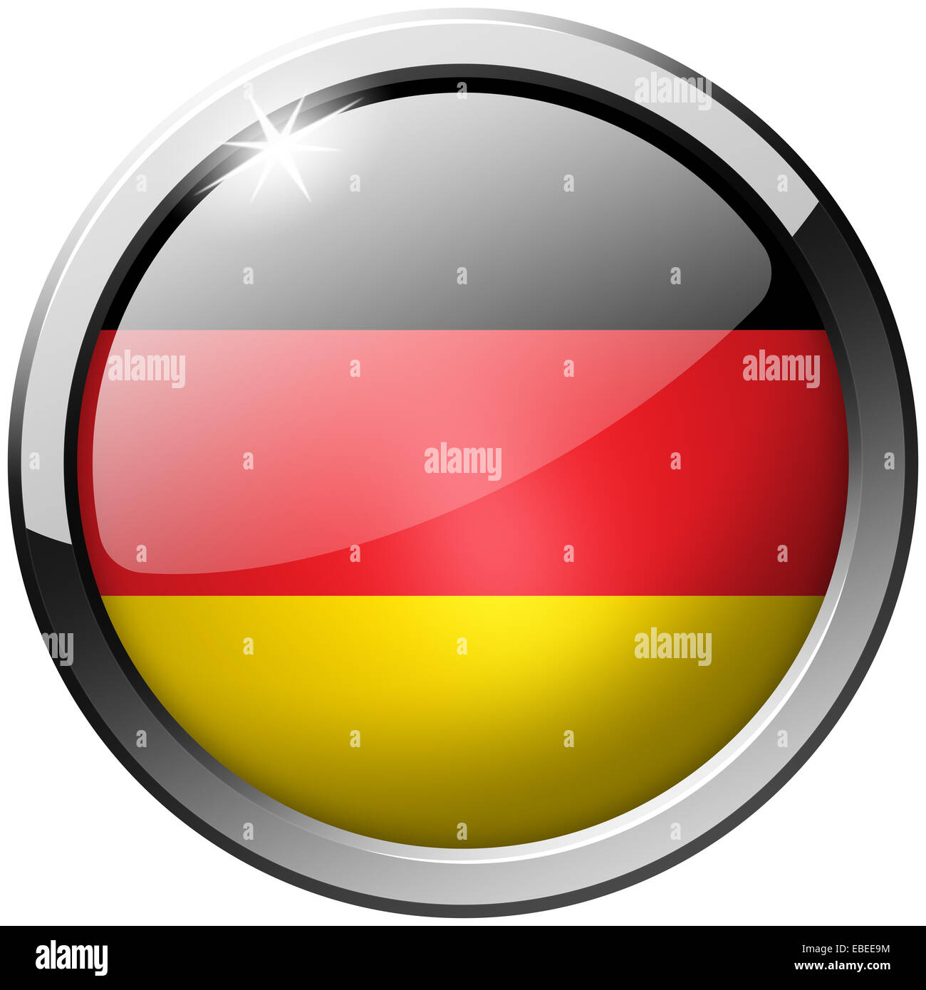 Germany Round Metal Glass Button Stock Photo - Alamy