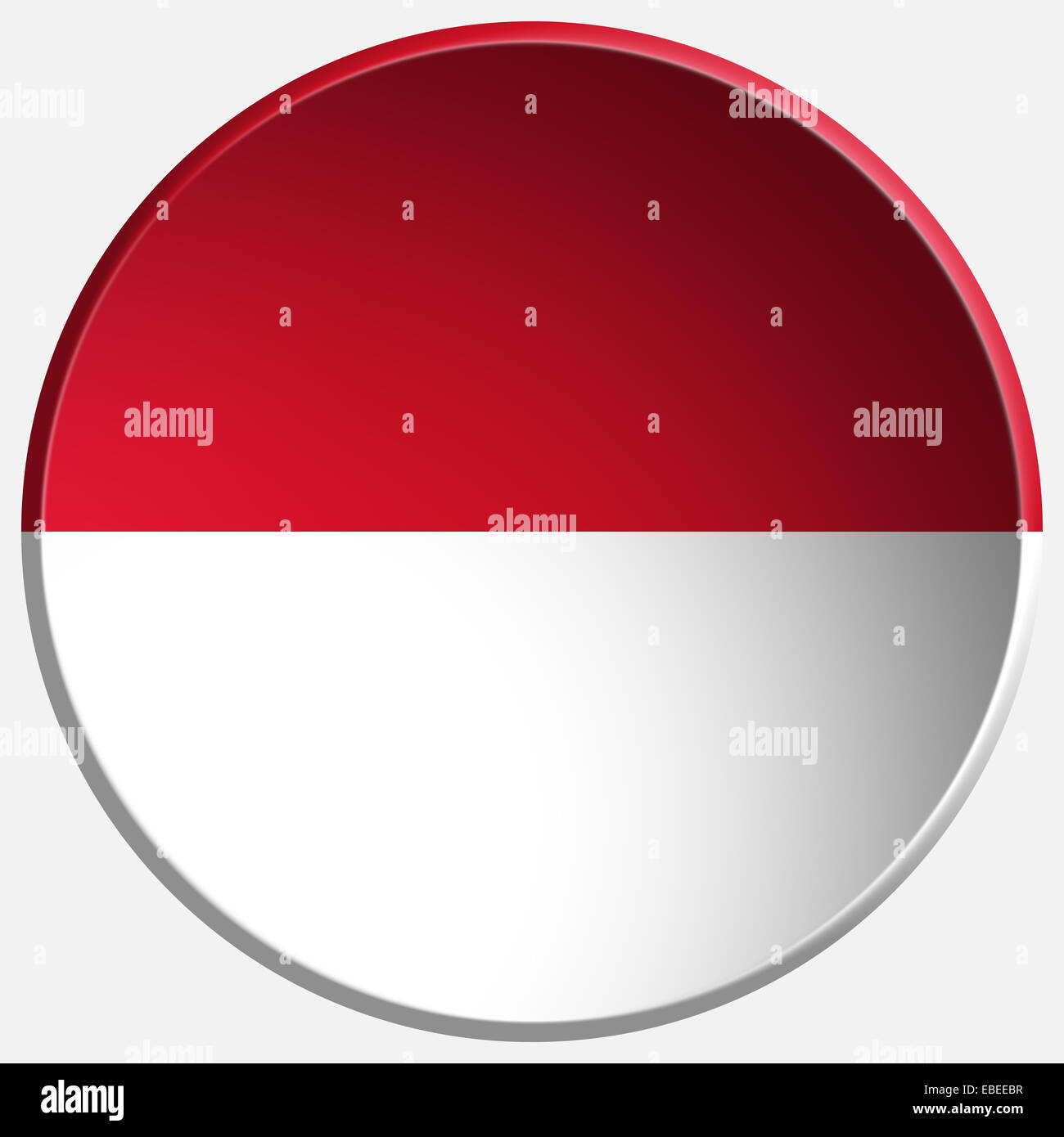 indonesia 3d round button Stock Photo - Alamy