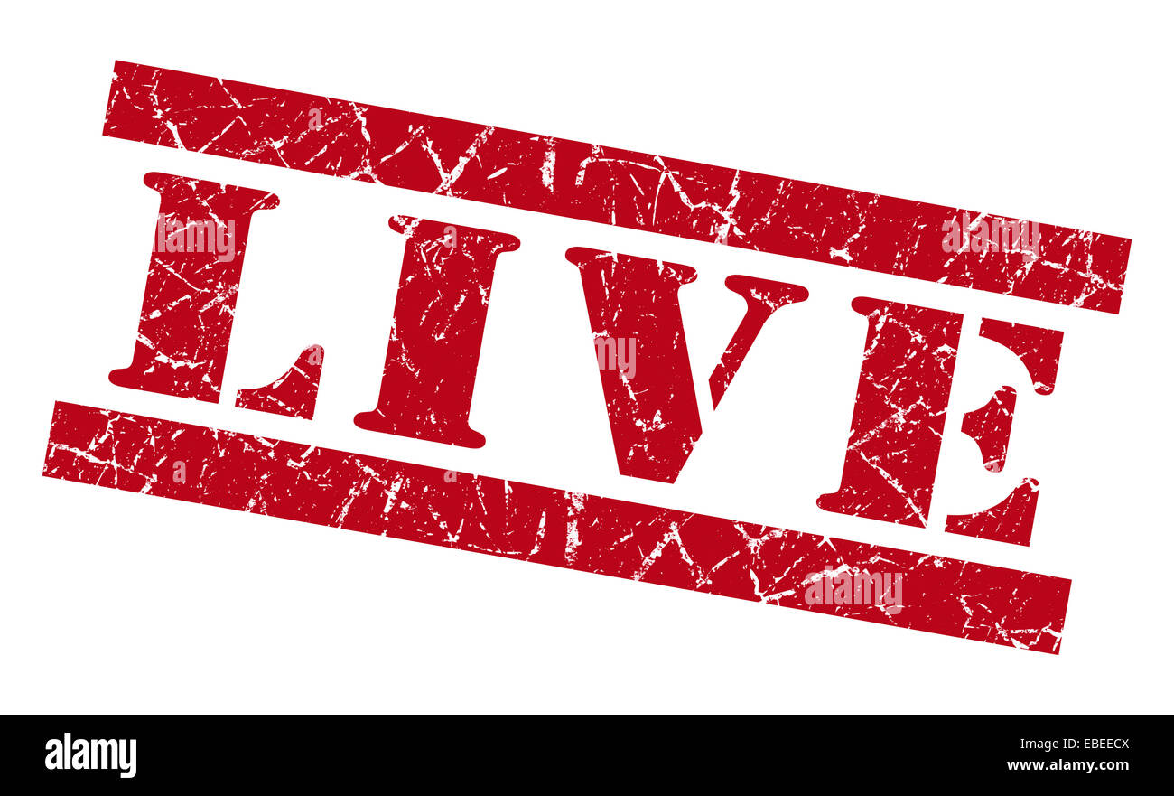 Live grunge red stamp hi-res stock photography and images - Alamy