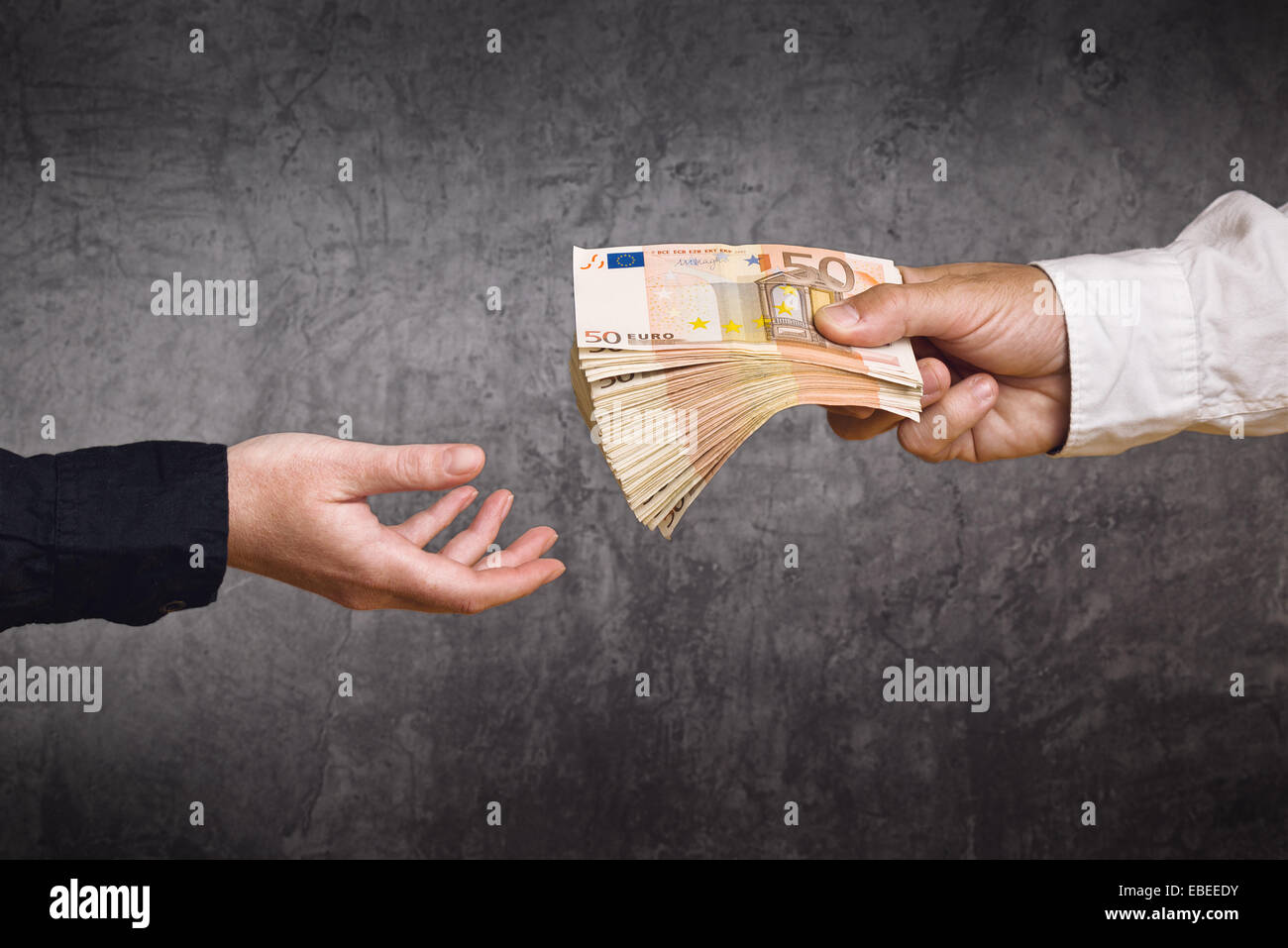 Woman loaning money hi-res stock photography and images - Alamy
