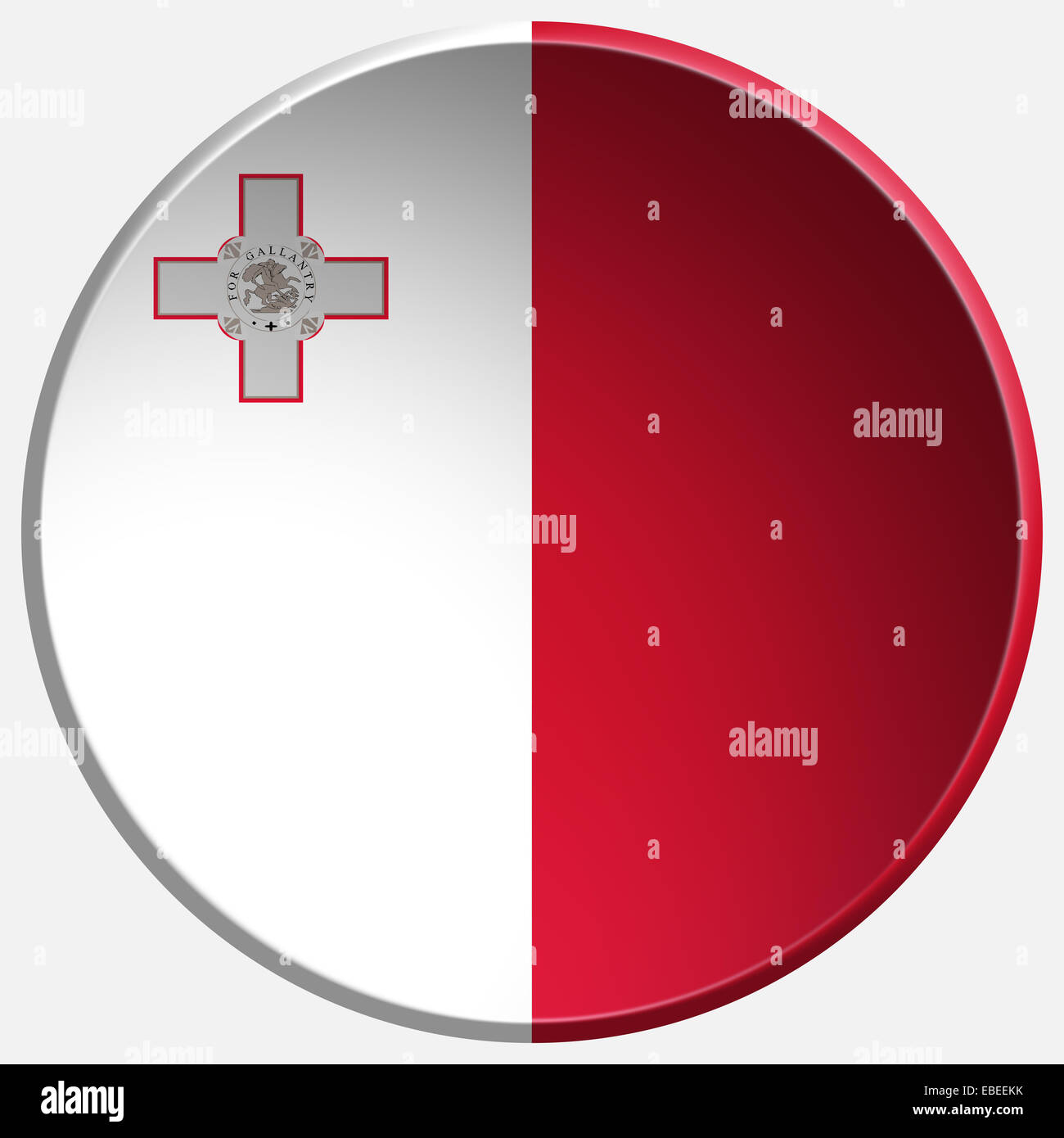 Realistic flag malta on hi-res stock photography and images - Alamy