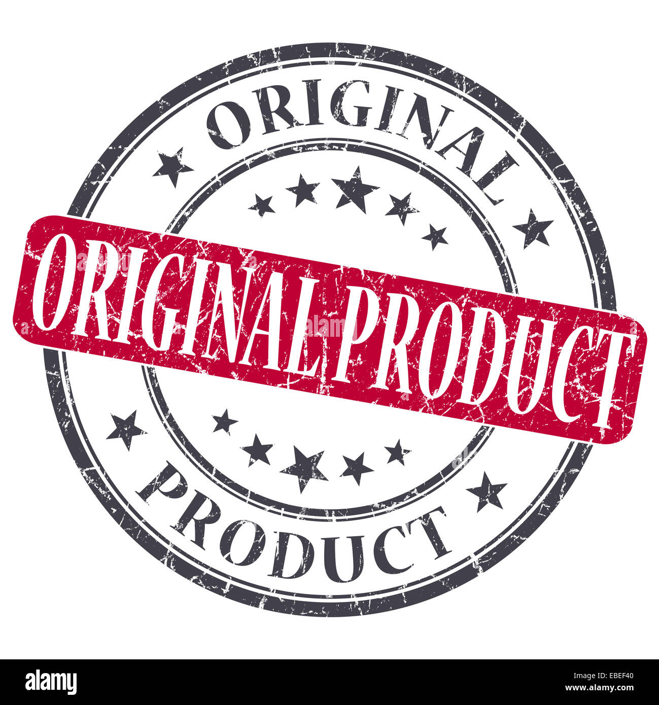 Original Product red grunge round stamp on white background Stock Photo ...