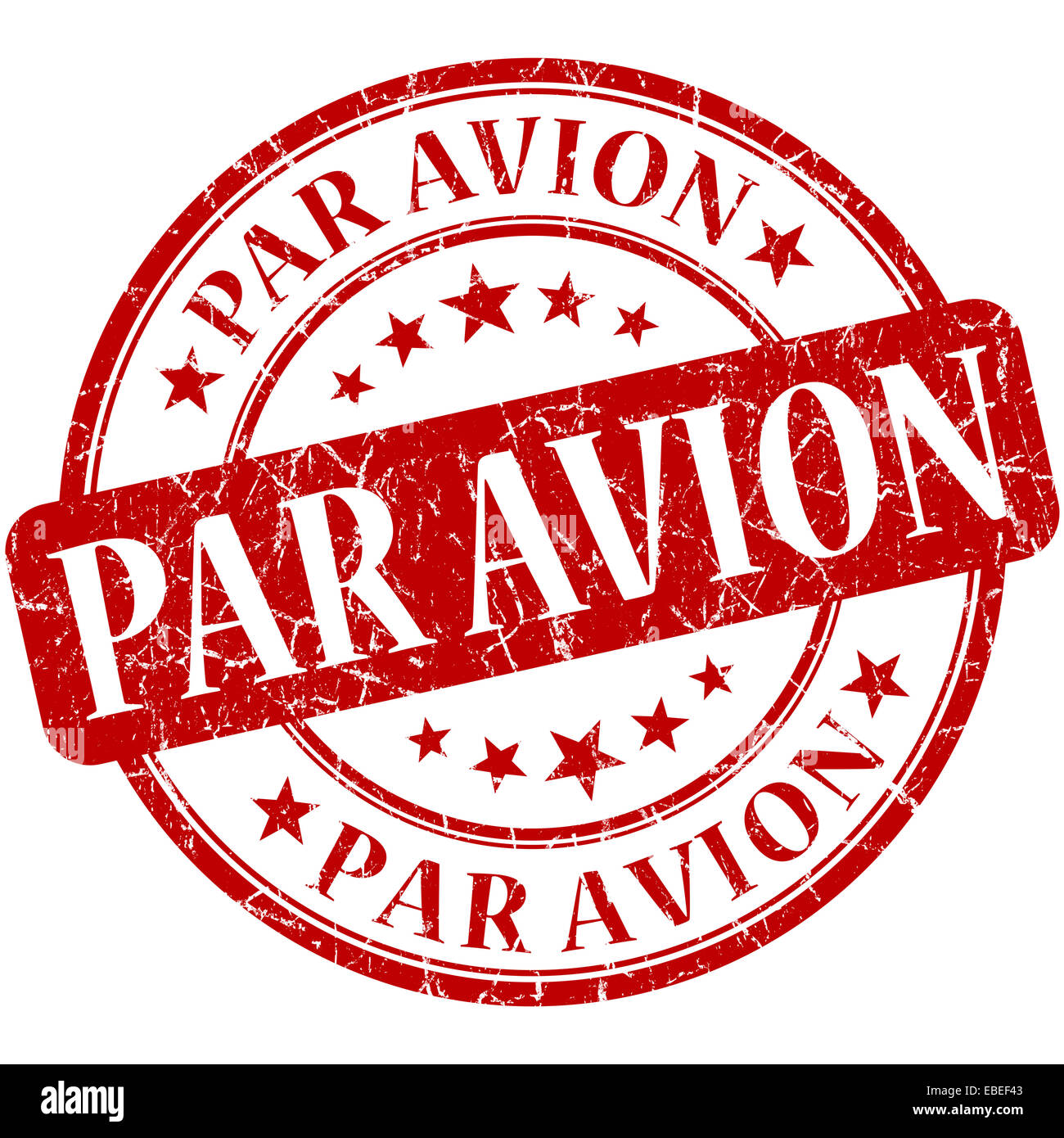 Par Avion Red stamp Stock Photo - Alamy
