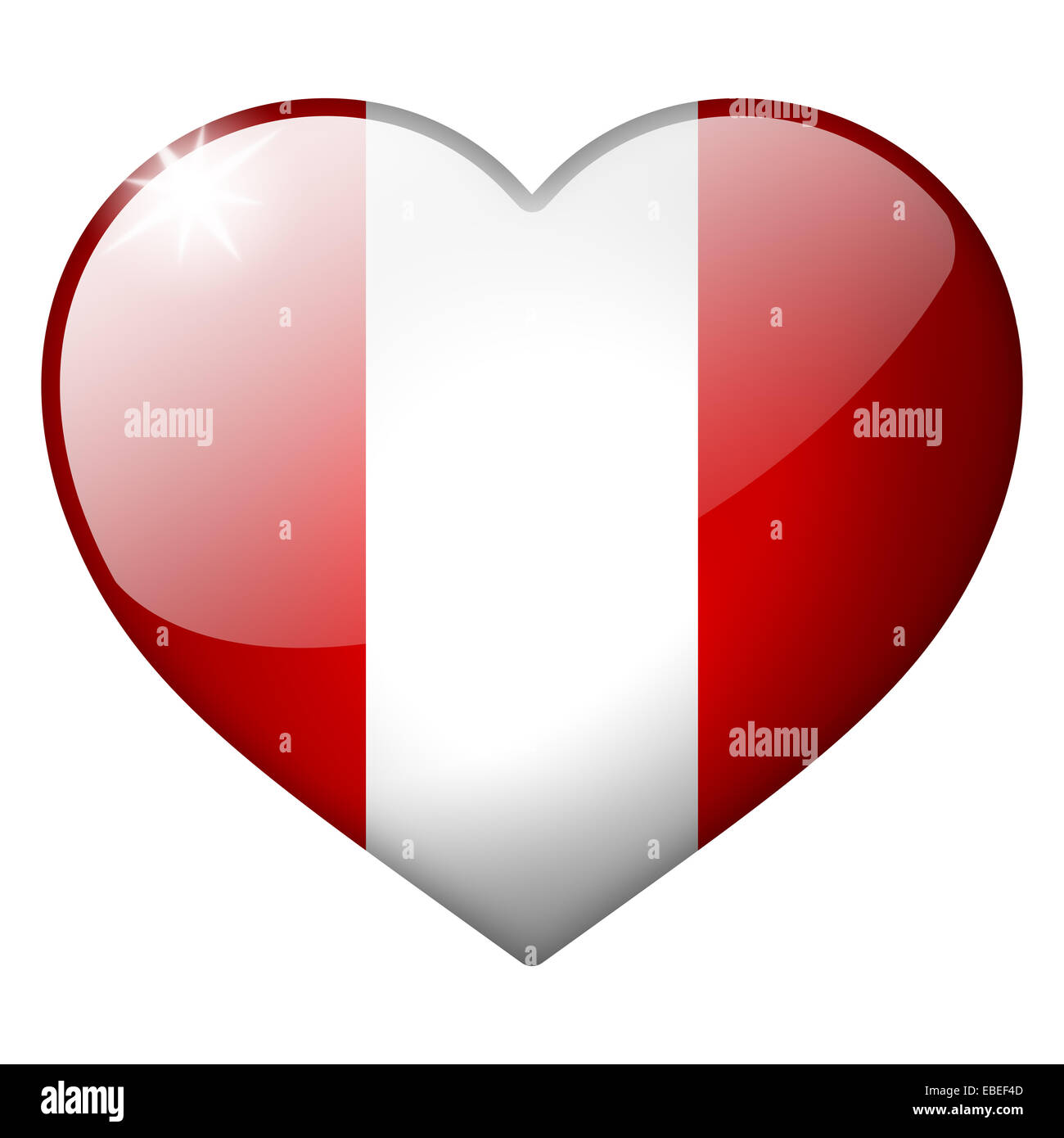 peru heart button Stock Photo - Alamy