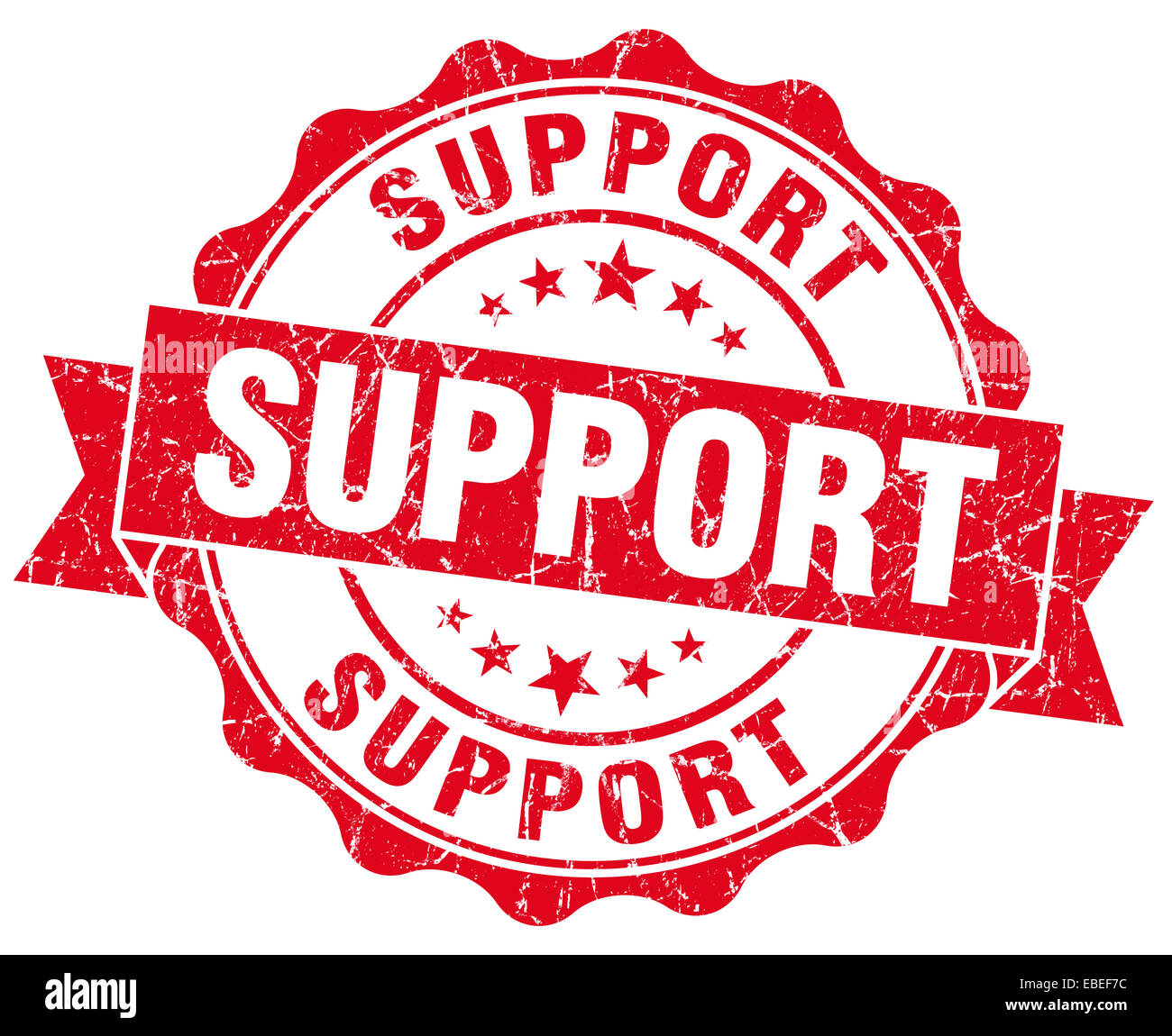 Support Grunge Stamp Stock Photo - Alamy