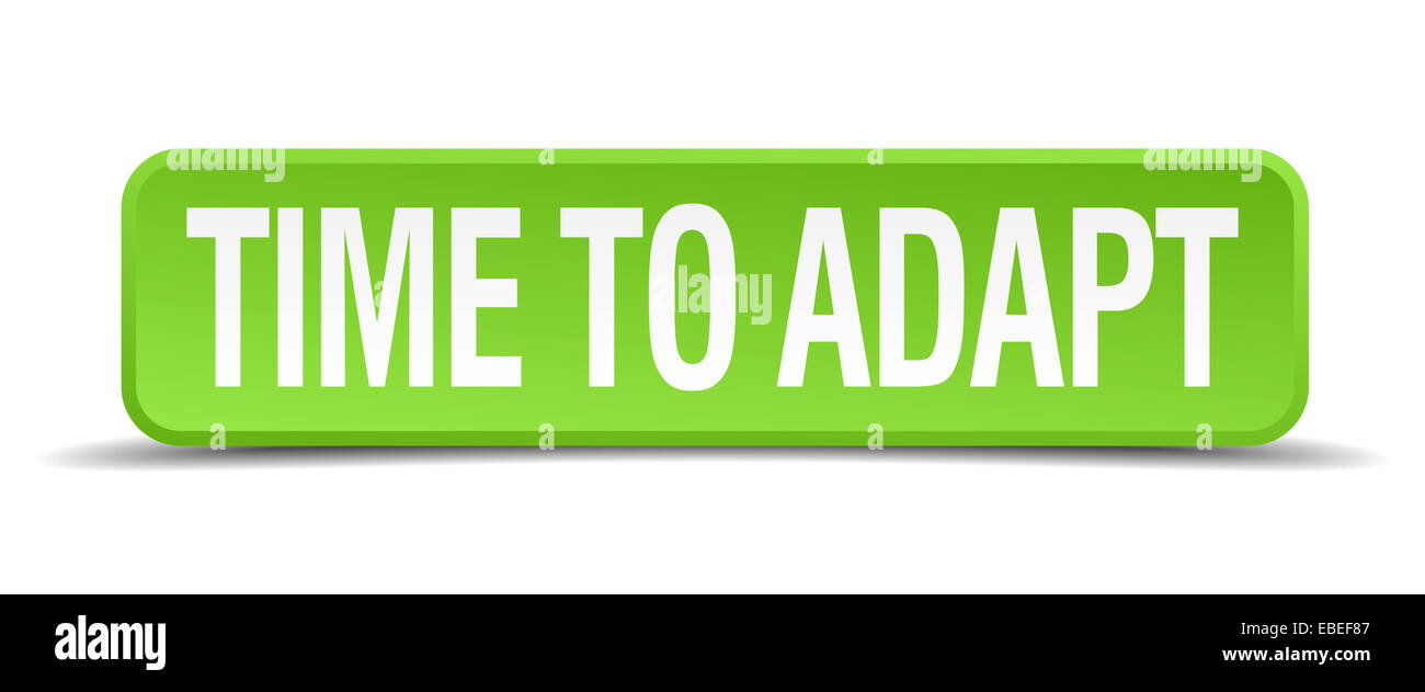 green 3d realistic square isolated button Stock Photo - Alamy