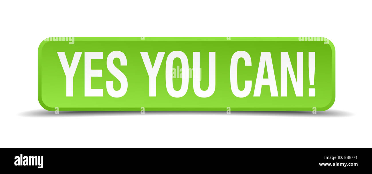 3d yes can button hi-res stock photography and images - Alamy