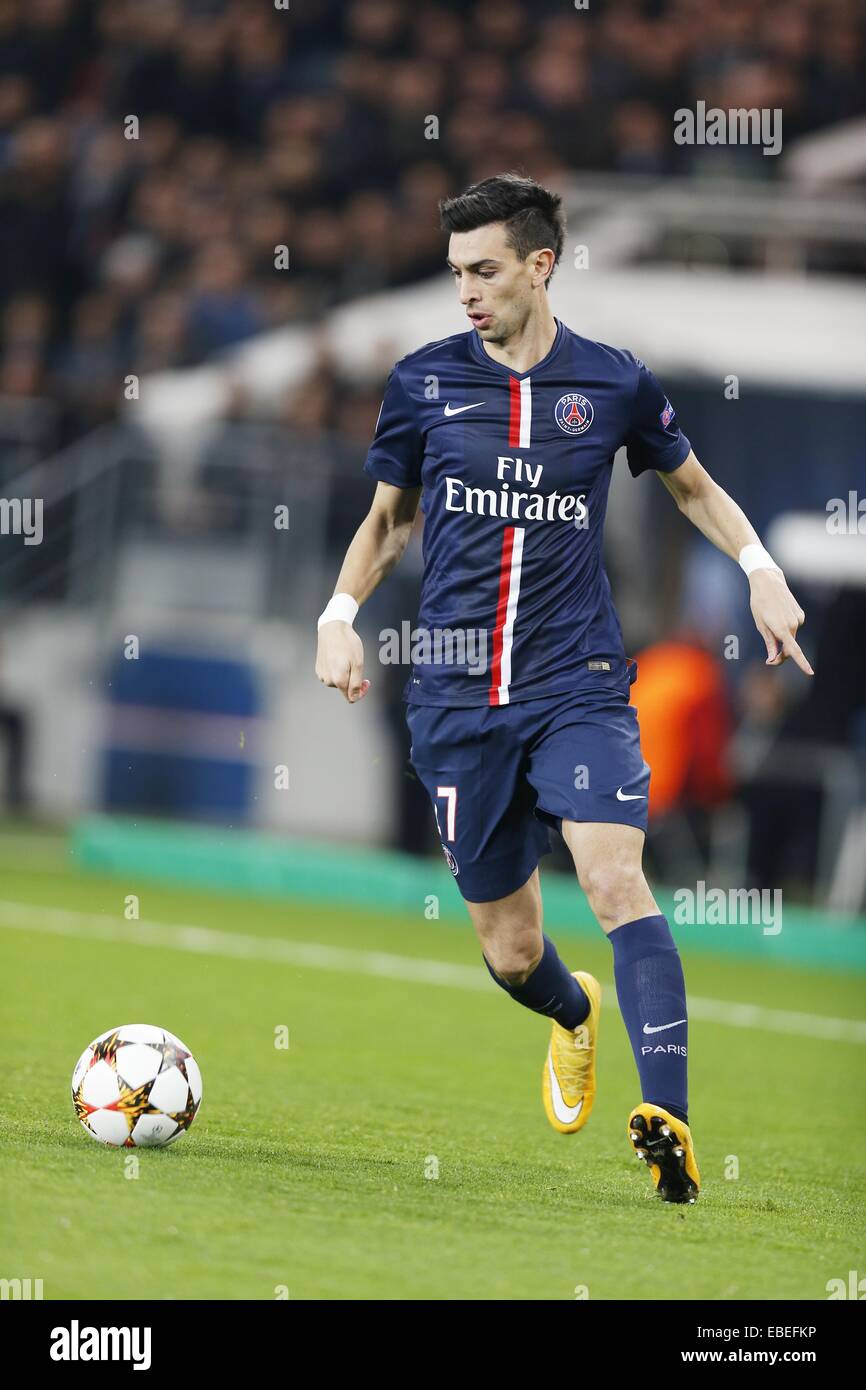 Paris, France. 25th Nov, 2014. Javier Pastore (PSG) Football/Soccer ...