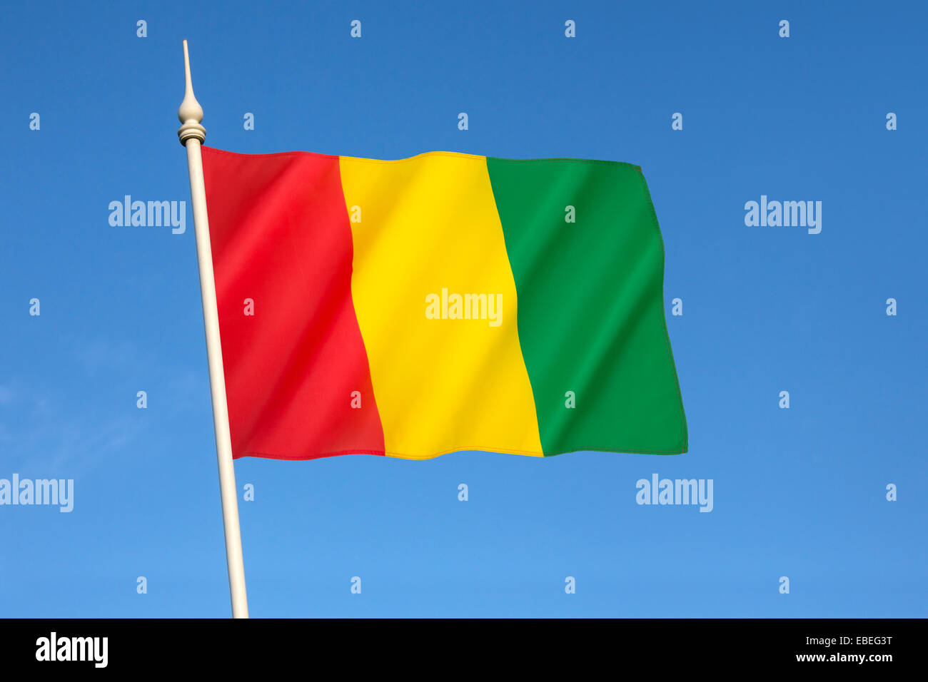 The national flag of Guinea Stock Photo - Alamy