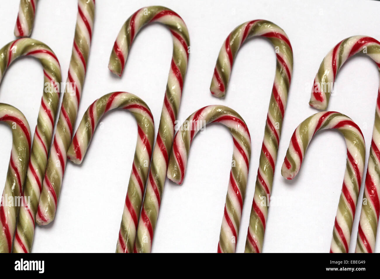 Peppermint candy cane Stock Photo - Alamy