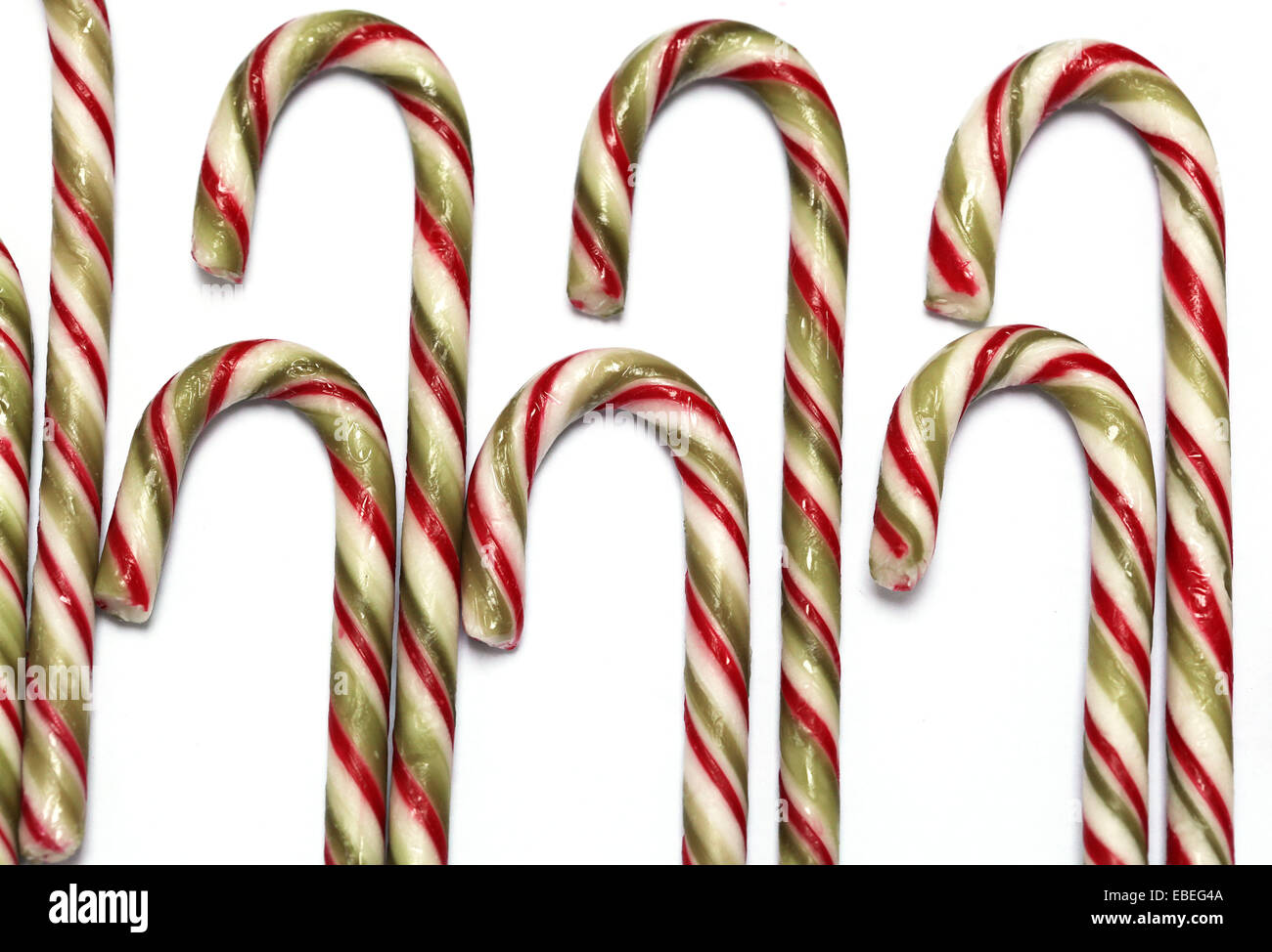 Peppermint candy cane Stock Photo - Alamy