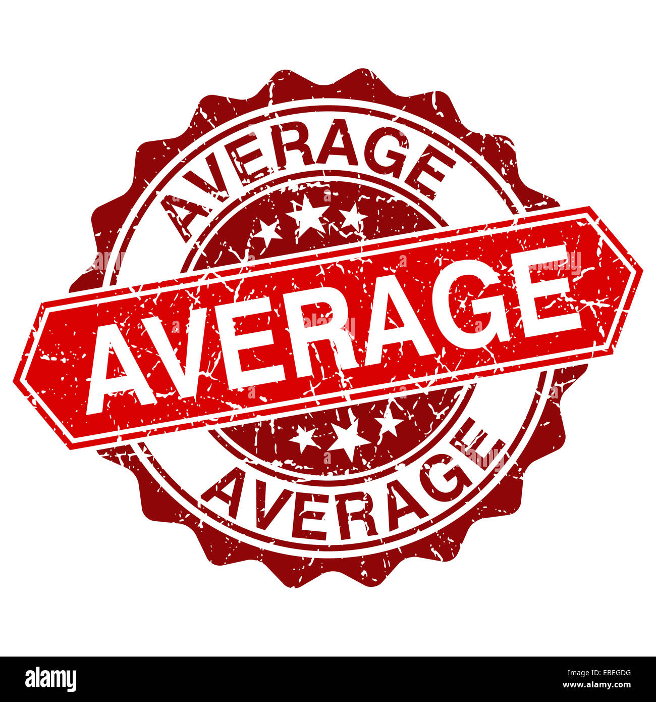 Average red vintage stamp isolated on white background Stock Photo - Alamy