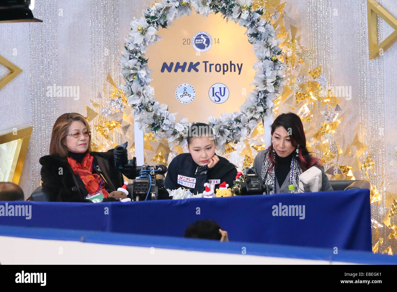 Osaka, Japan. 29th Nov, 2014. (L to R) Machiko Yamada, Kanako Murakami (JPN) Figure Skating ...