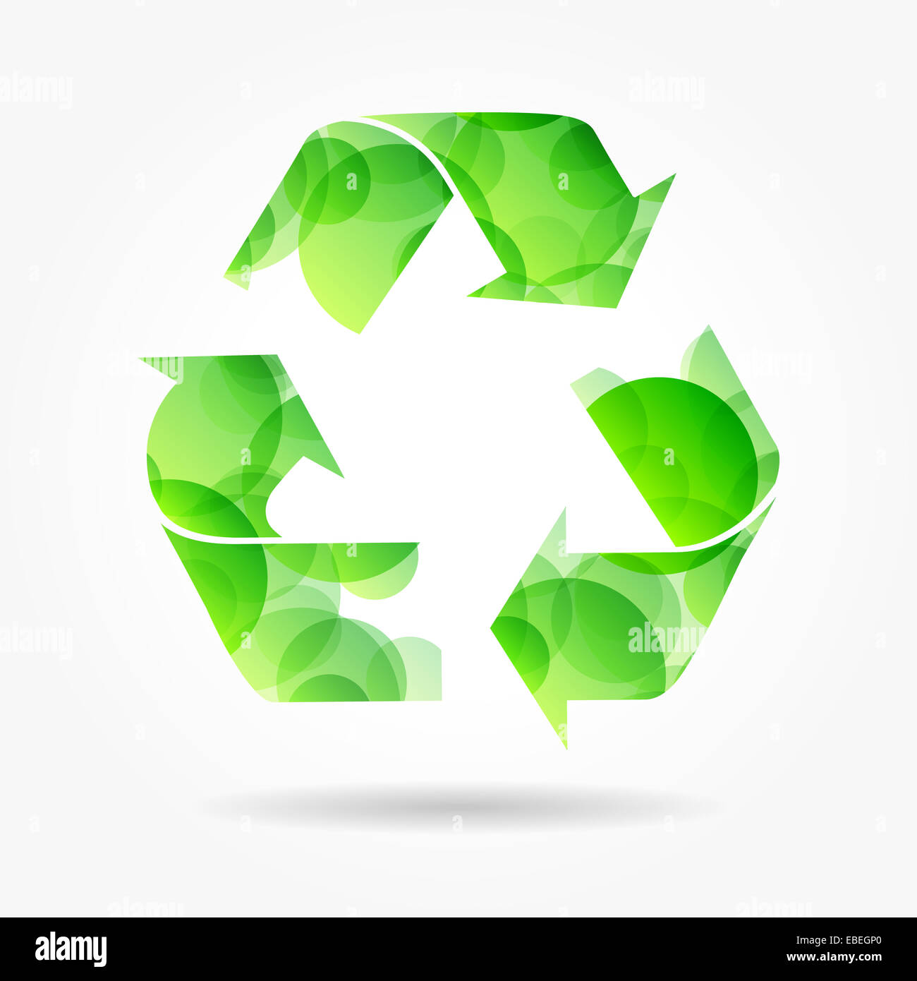 recycle green symbol isolated on white background Stock Photo - Alamy