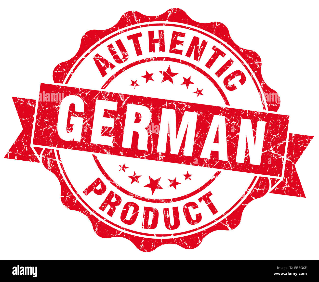 German product red grunge stamp Stock Photo - Alamy