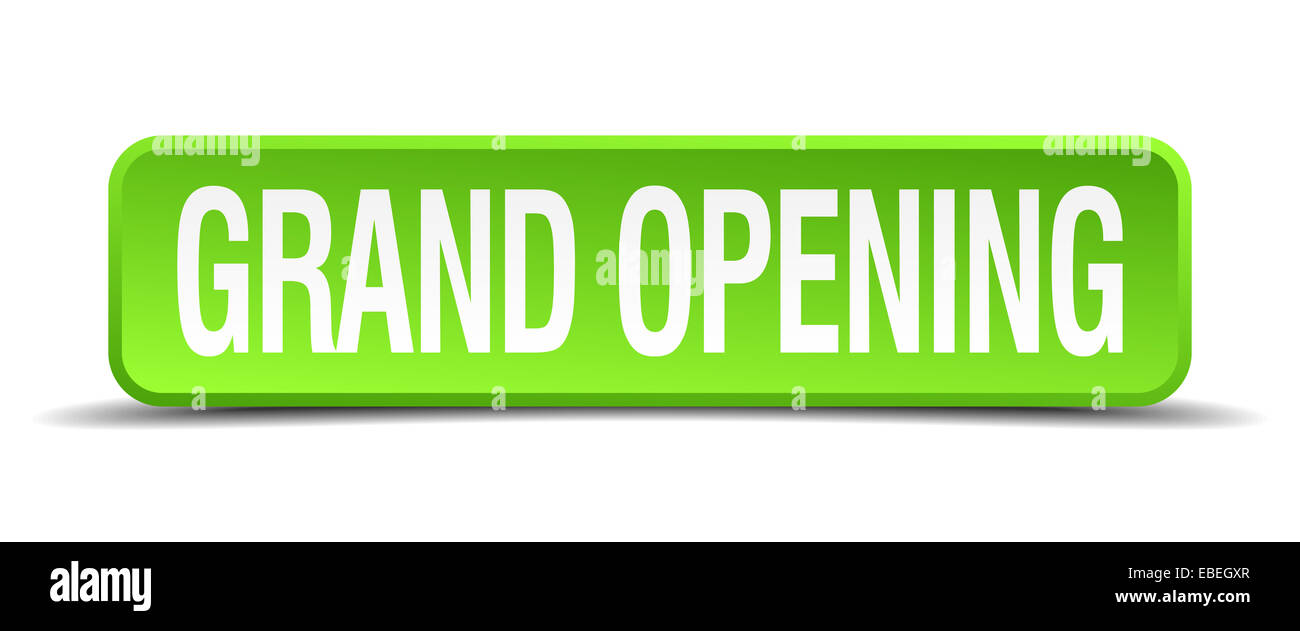Grand opening sticker square hi-res stock photography and images - Alamy