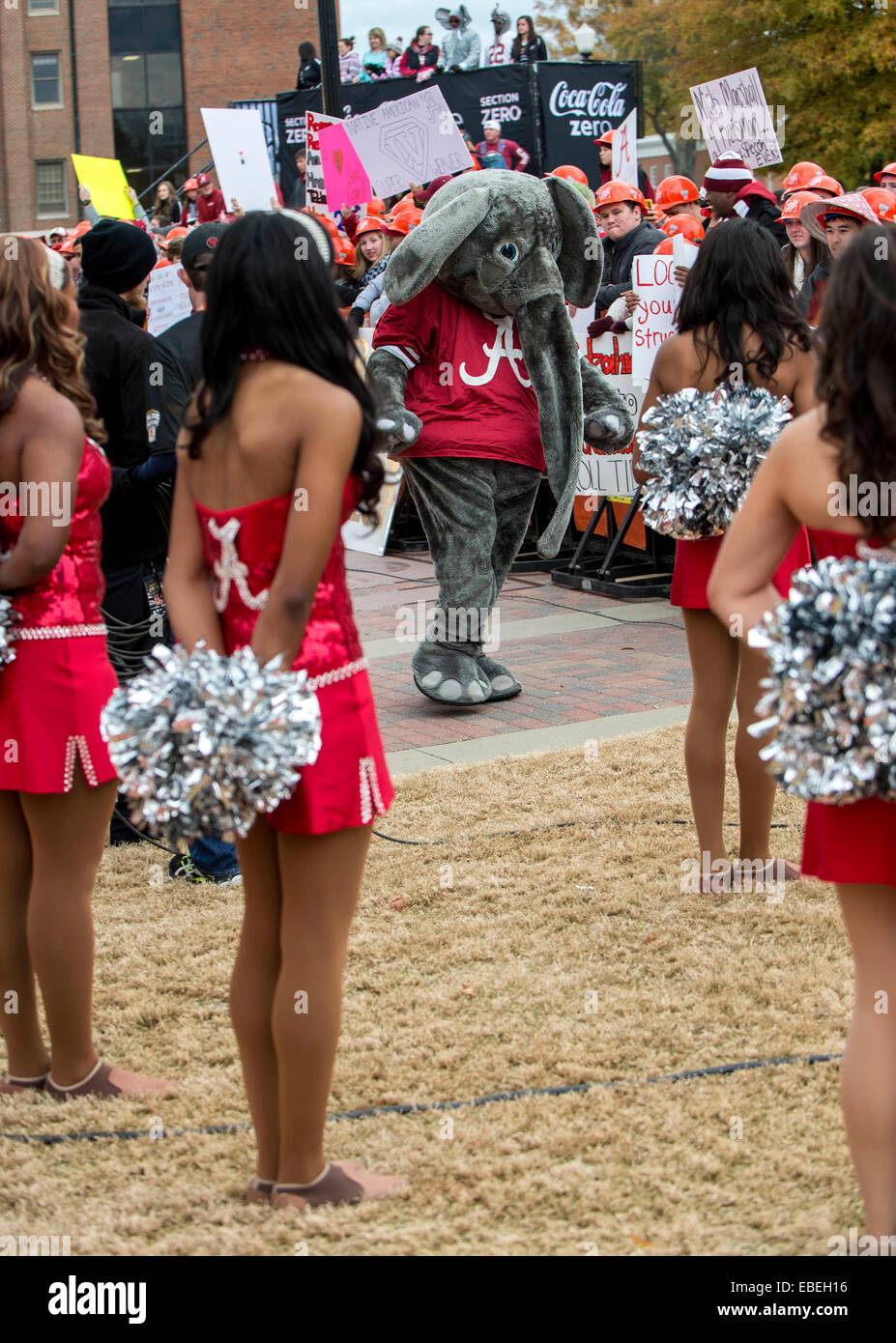 Tuscaloosa, Alabama, USA. 29th Nov, 2014. Fans crowd around the ESPN ...