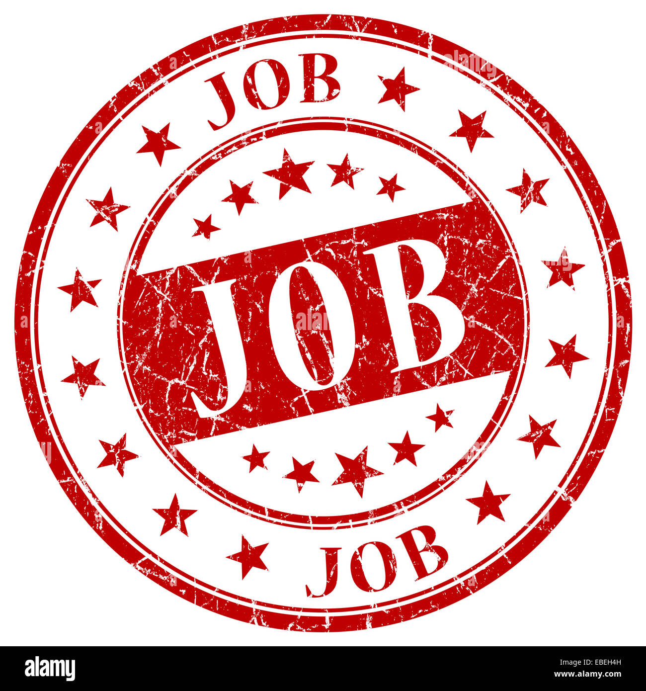 Job red stamp Stock Photo - Alamy
