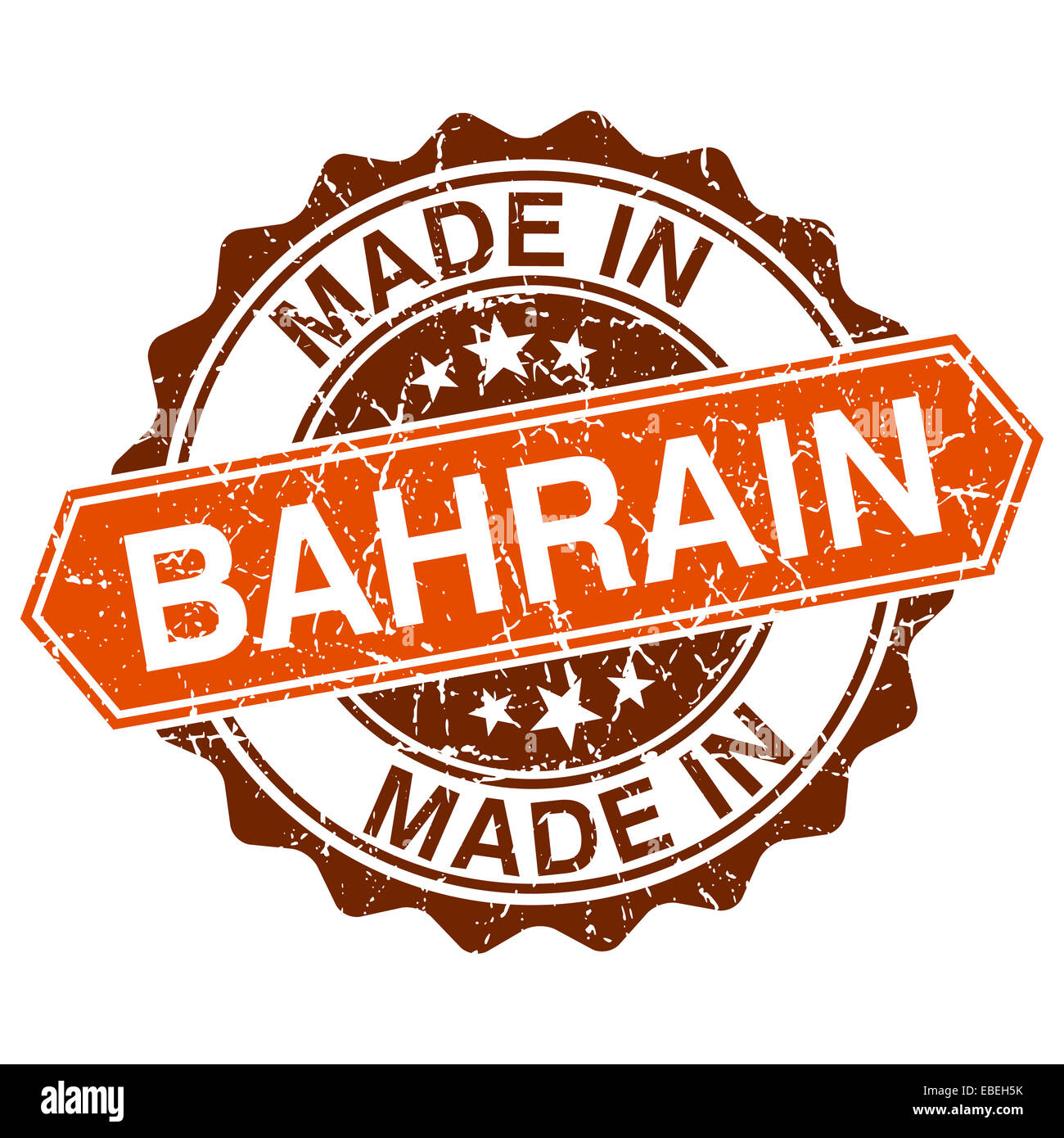 made in Bahrain vintage stamp isolated on white background Stock Photo ...