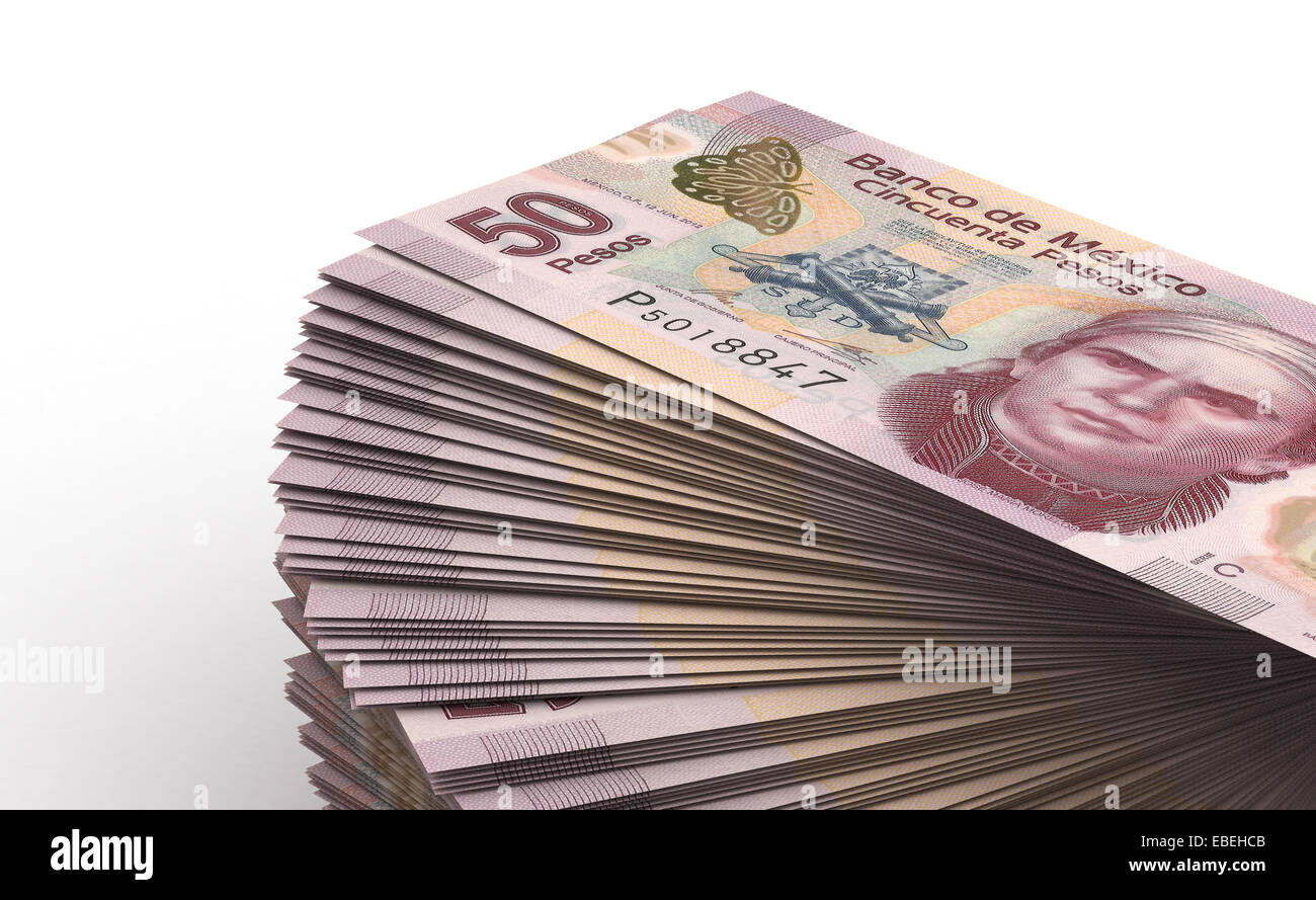 Mexican pesos stack hi-res stock photography and images - Alamy