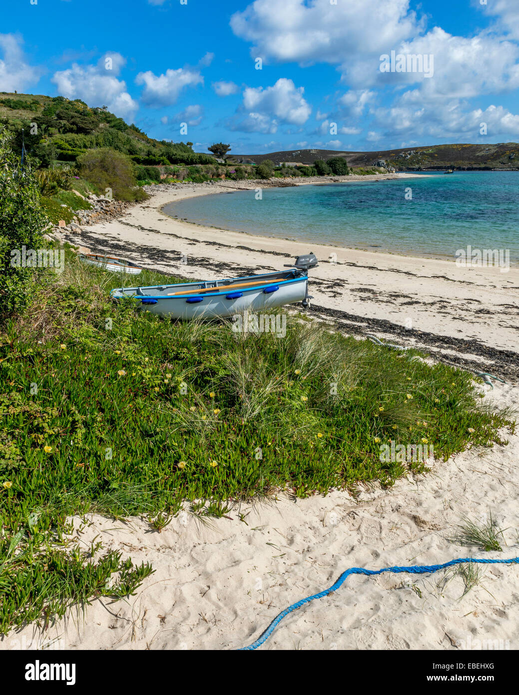 Bryher beach. Isles of Scilly. Cornwall. UK Stock Photo - Alamy