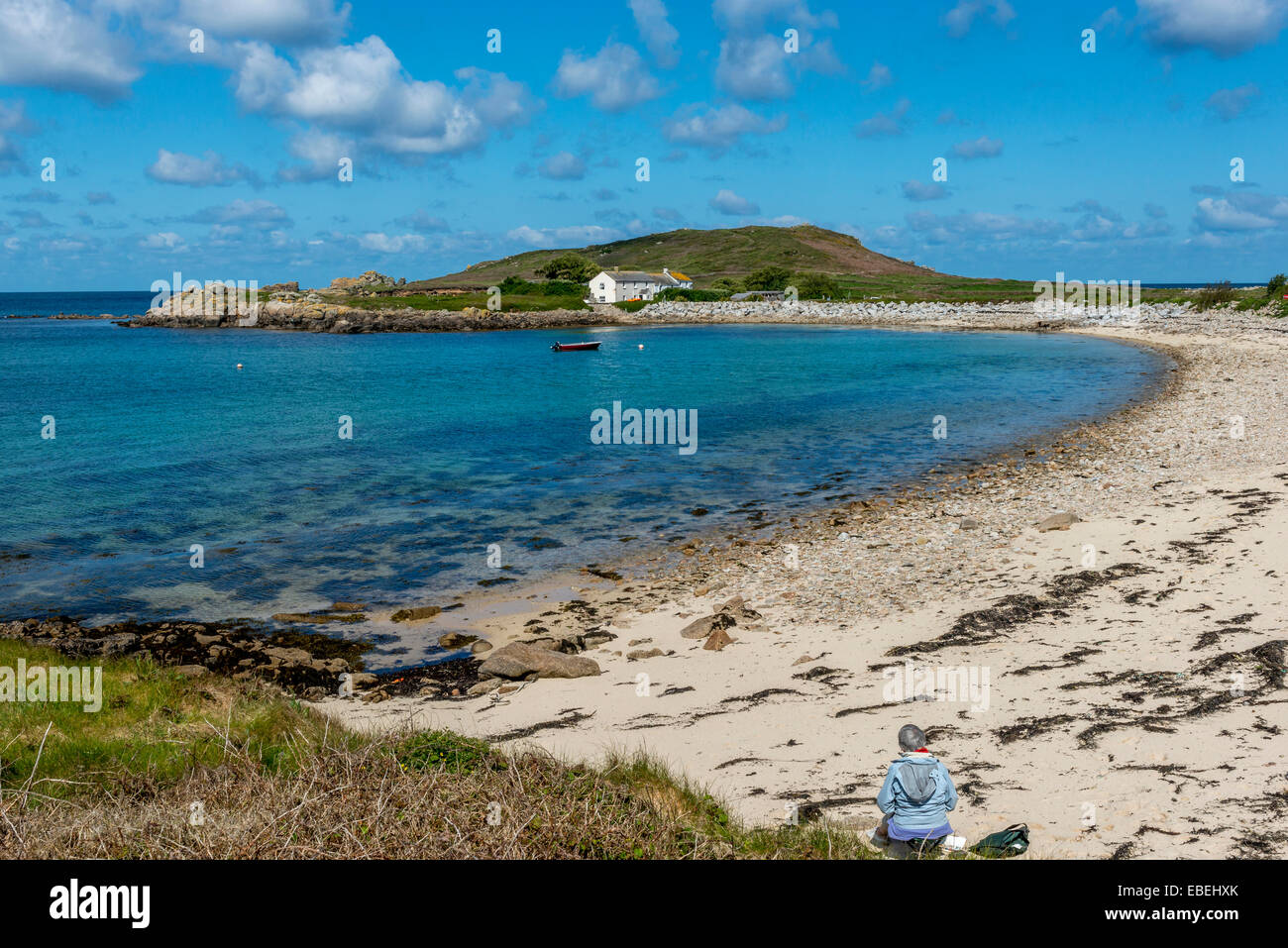 Great Par beach. Bryher. Isles of Scilly. Cornwall. England, UK Stock ...