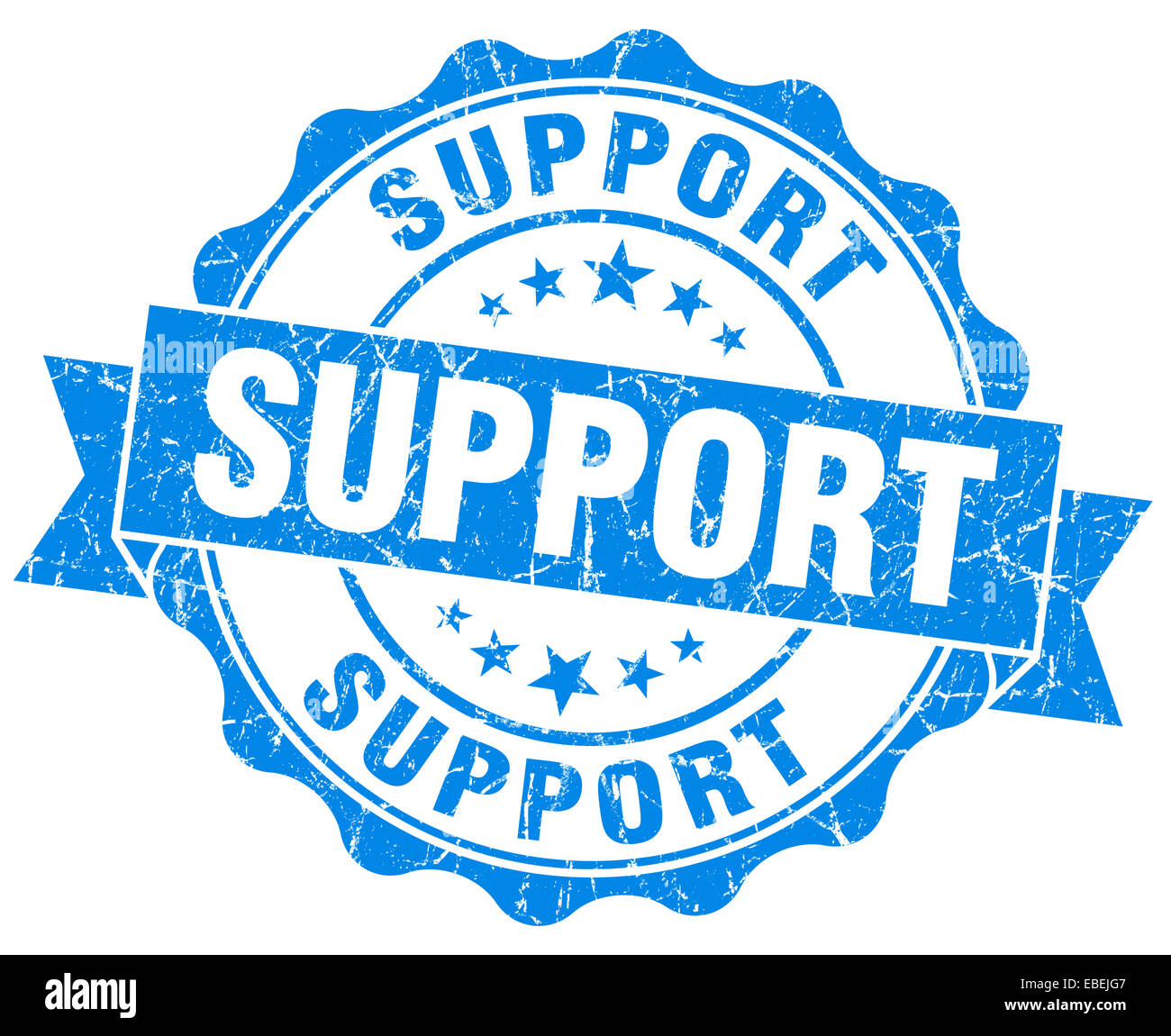 Support Grunge Stamp Stock Photo - Alamy