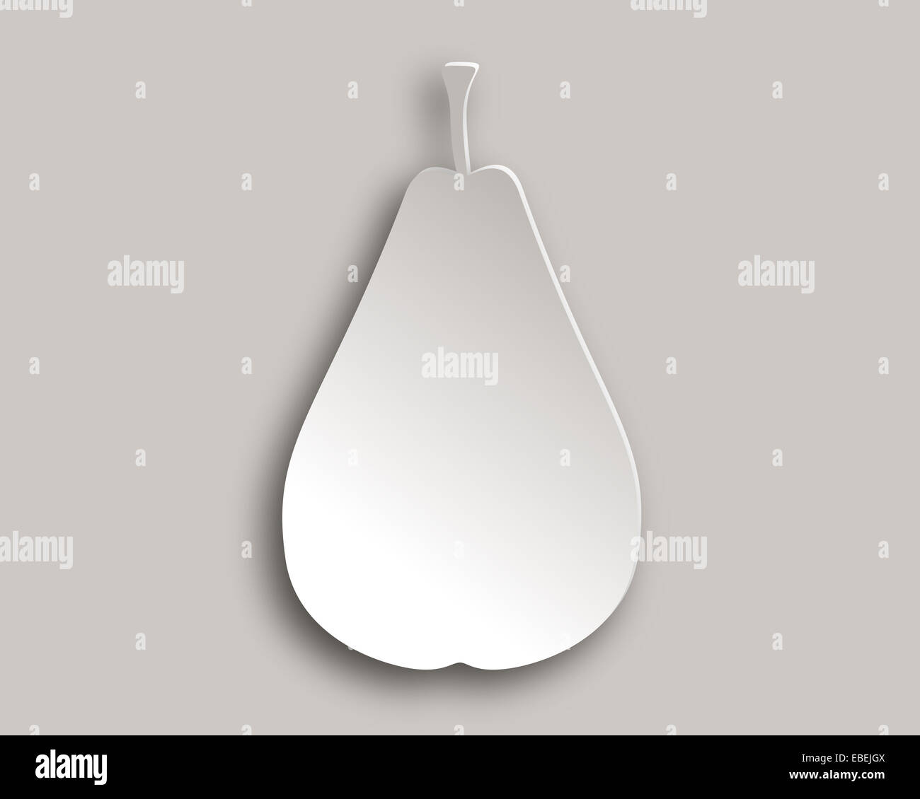 Pear paper style Stock Photo - Alamy