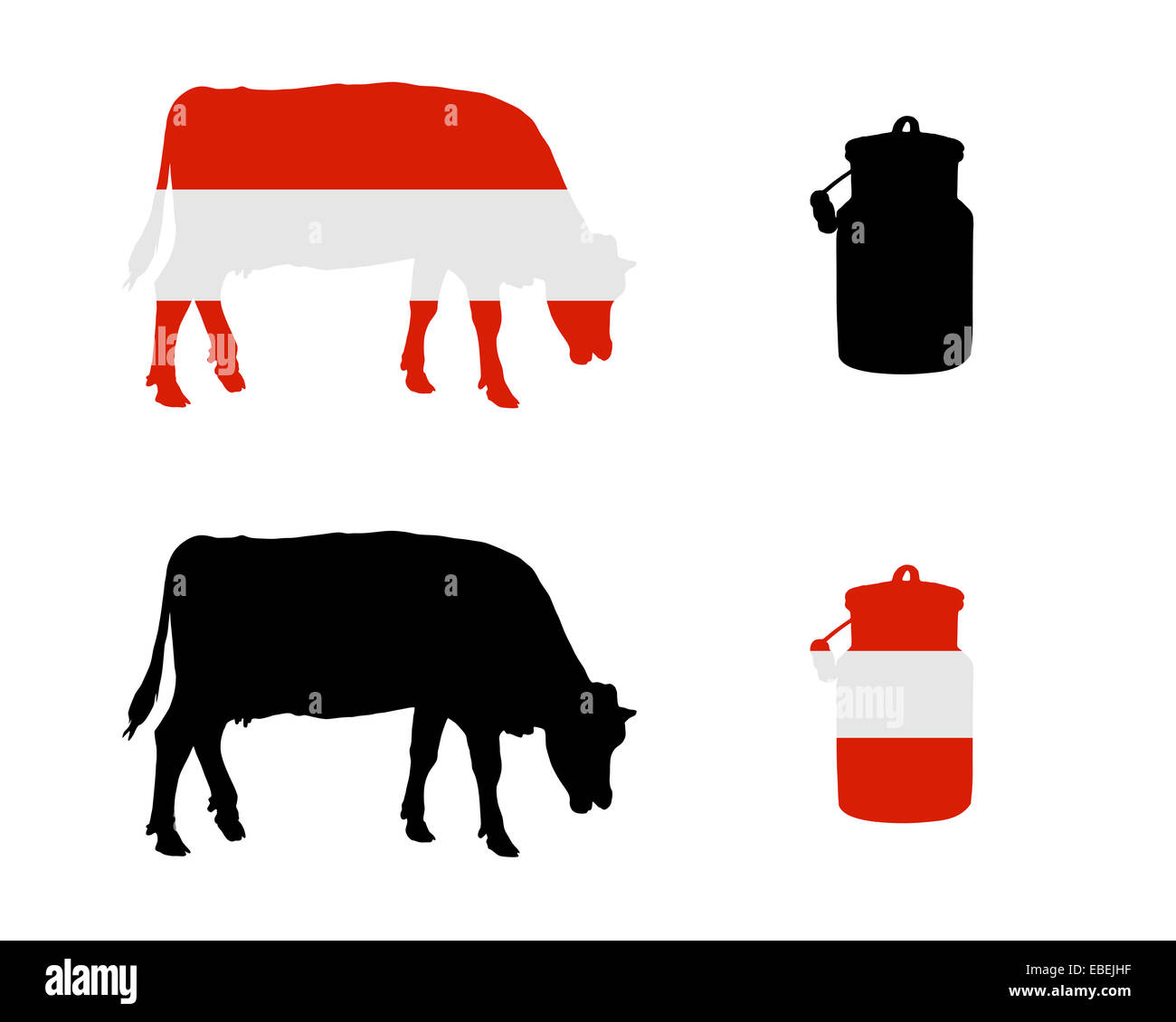 Austrian milk cow Stock Photo - Alamy