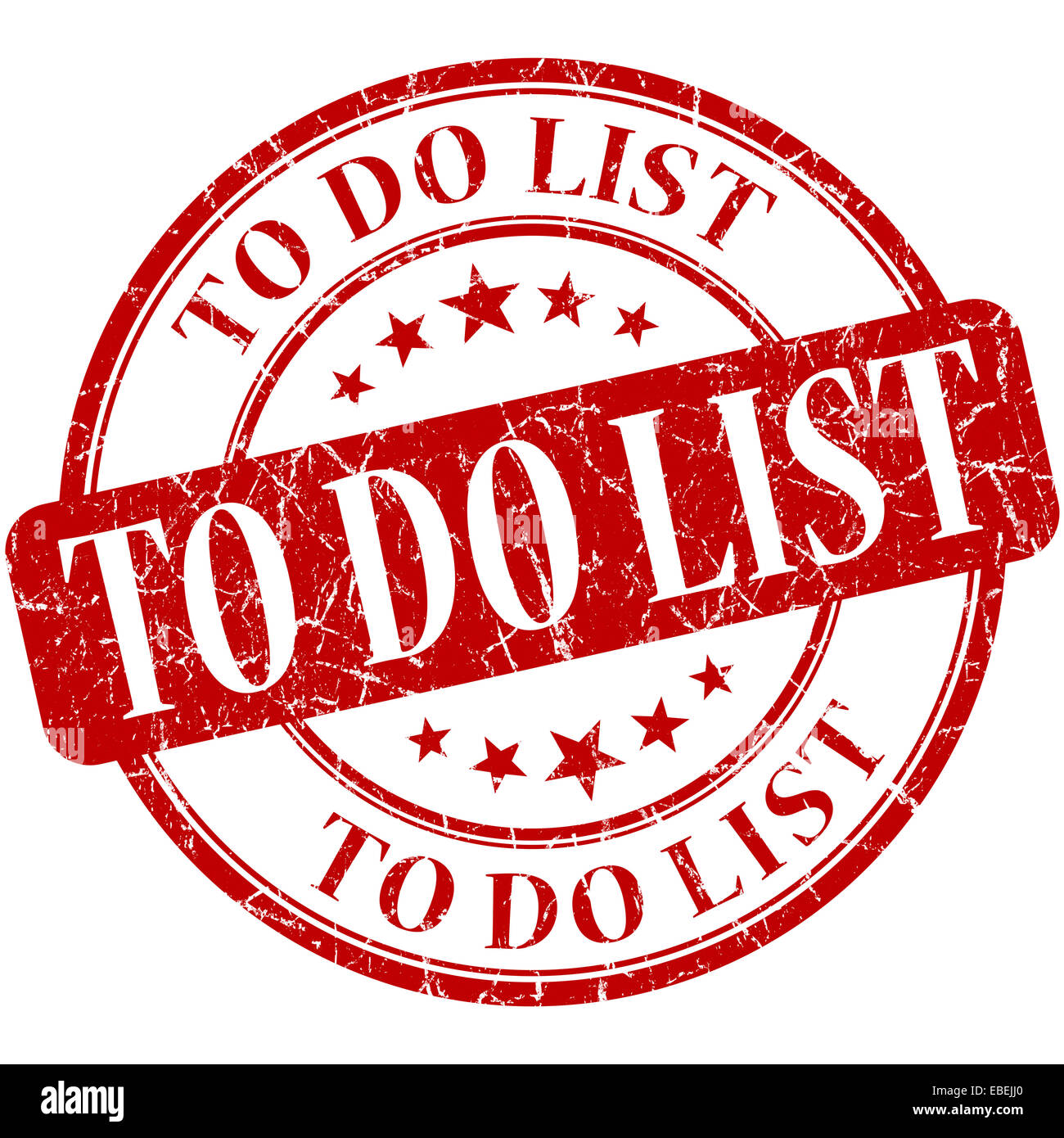 To do list red round grungy vintage rubber stamp Stock Photo - Alamy