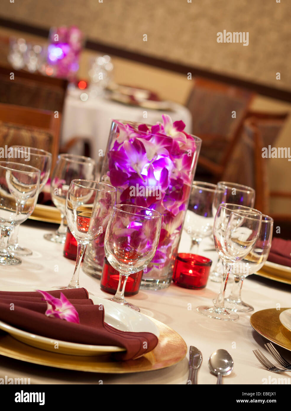 Party hall decorations hi-res stock photography and images - Alamy
