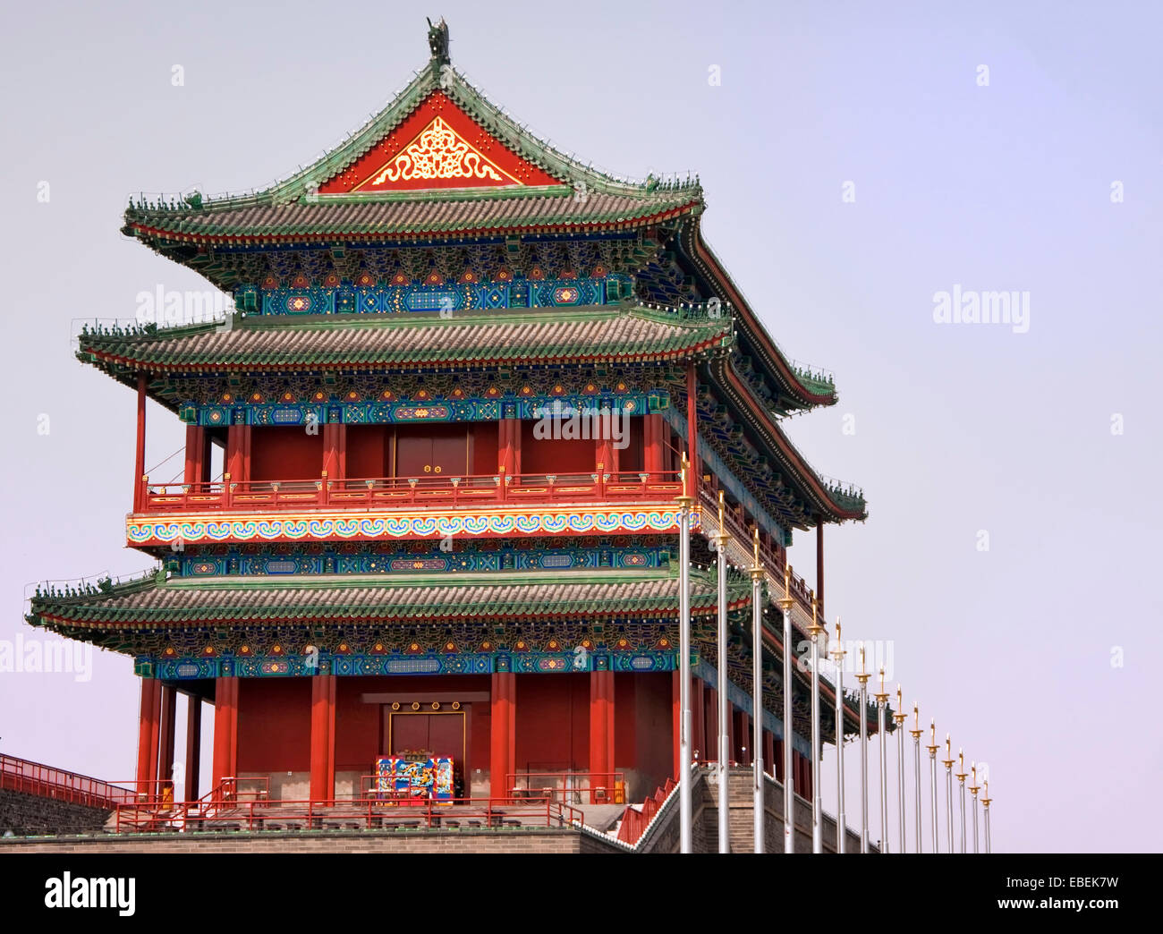 Beijing Tiananmen Square Temple, pagoda Stock Photo - Alamy