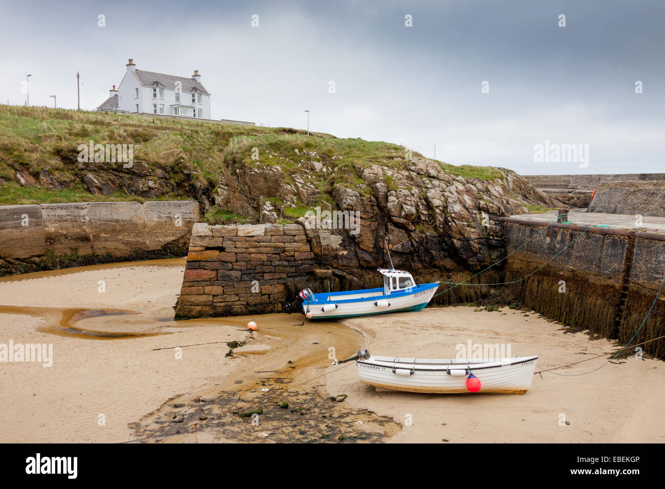 Port Nis Harbour. Isle of Lewis, Outer Hebrides, Scotland Stock Photo ...