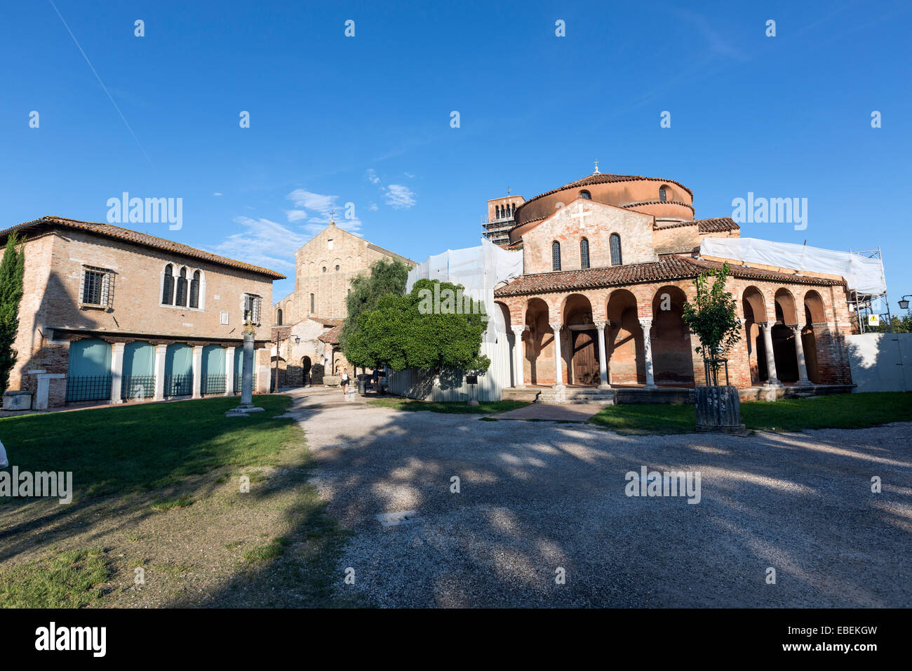 Santa Maria Assunta (left) and Santa Fosca in Trocello Stock Photo - Alamy