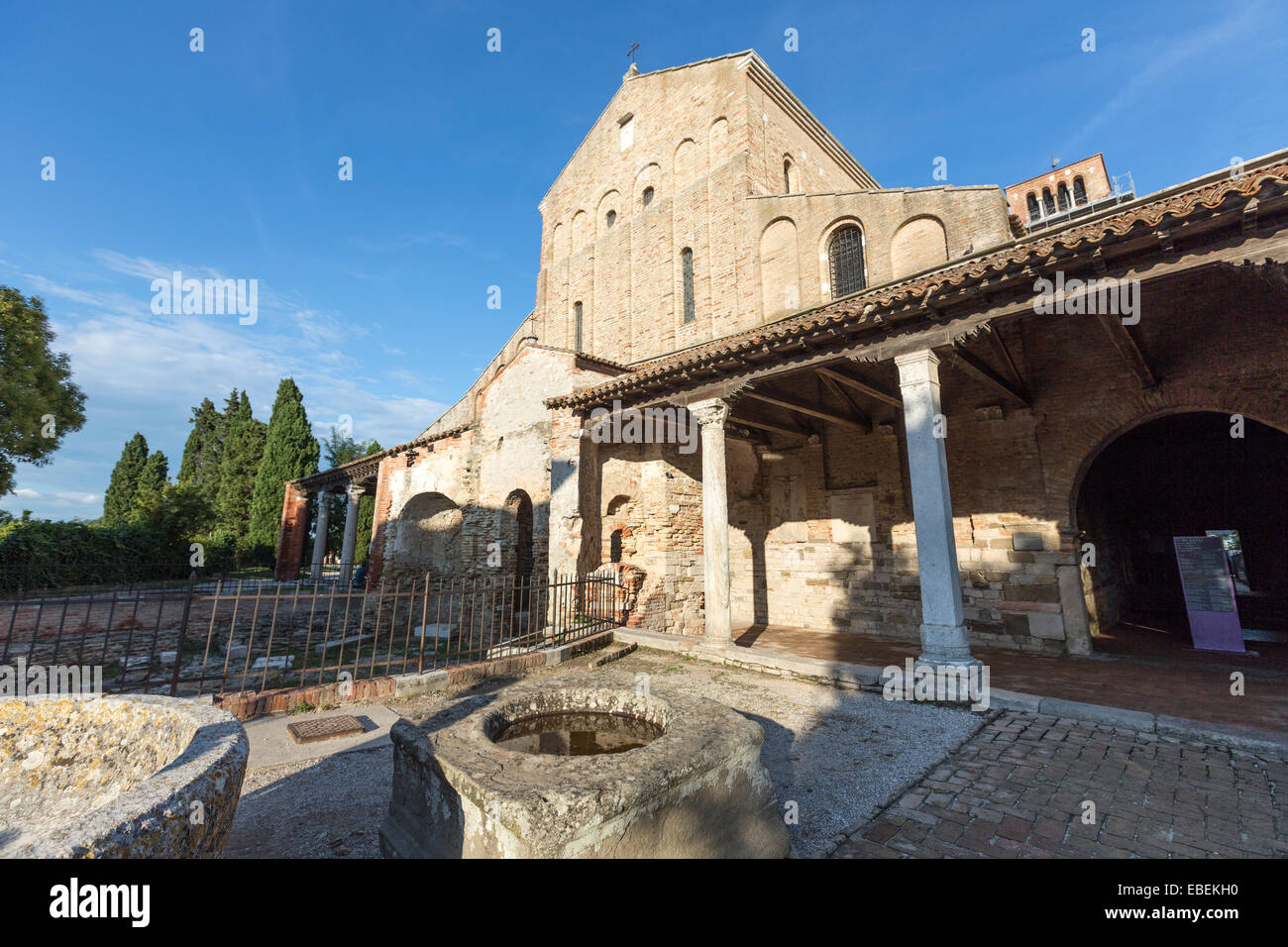 Santa Maria Assunta (left) and Santa Fosca in Trocello Stock Photo - Alamy