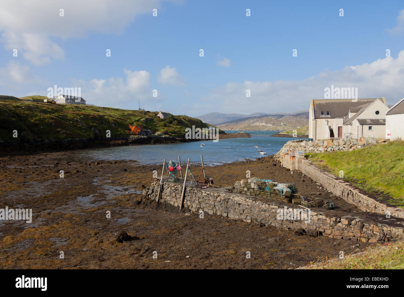 Scalpay Harbour, Isle of Harris, Outer Hebrides, Scotland Stock Photo ...