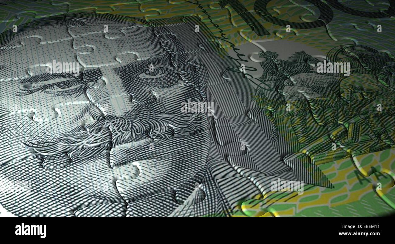 Australian Dollar Puzzle Stock Photo - Alamy