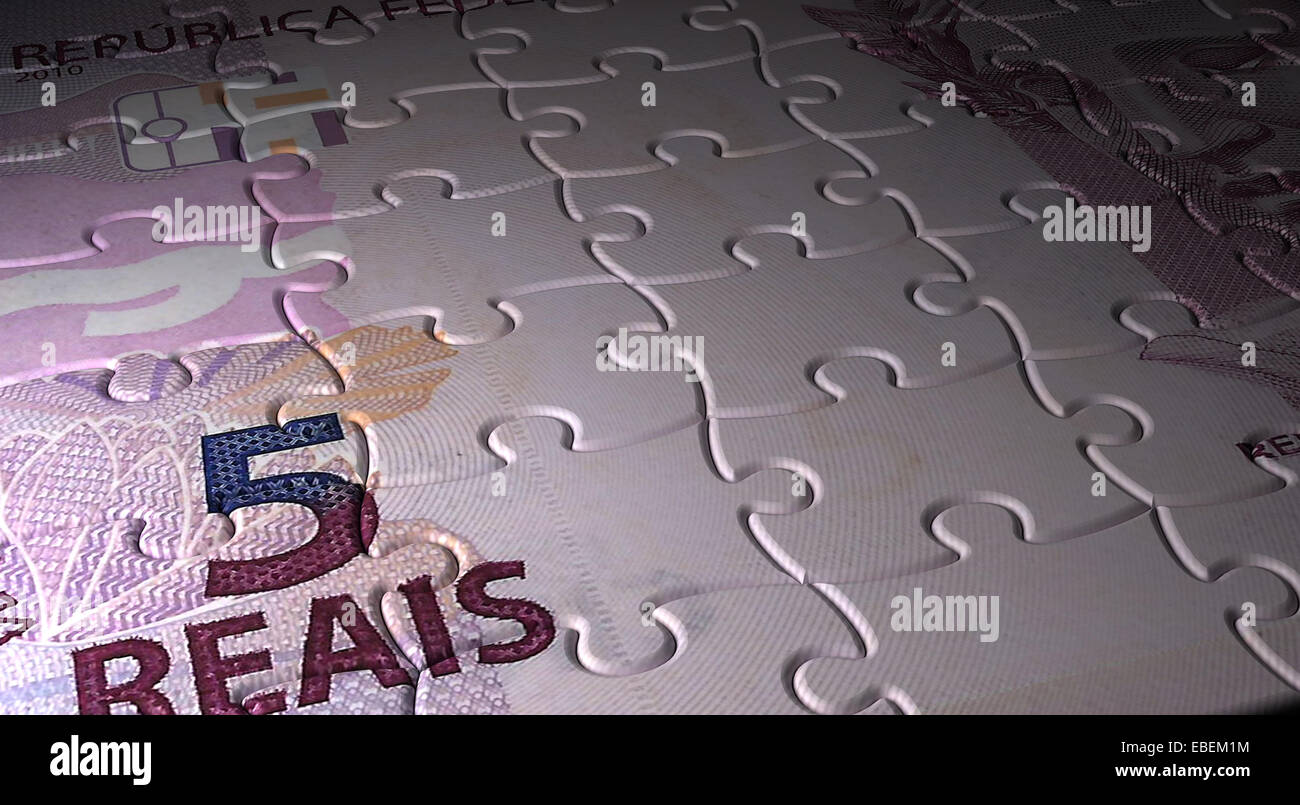 Brazilian Real Puzzle Stock Photo - Alamy