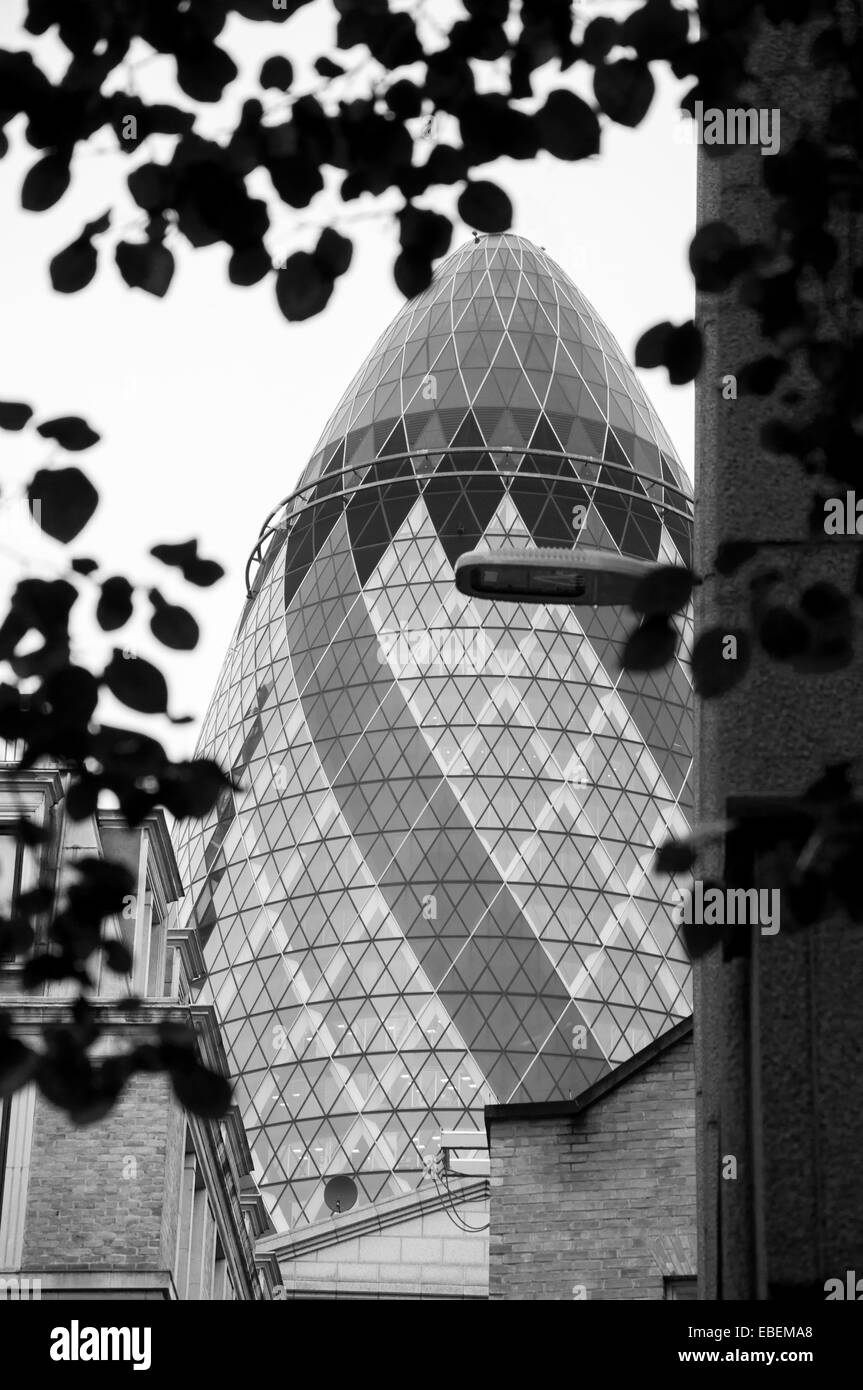 Skyscrapers glass office buildings Black and White Stock Photos ...