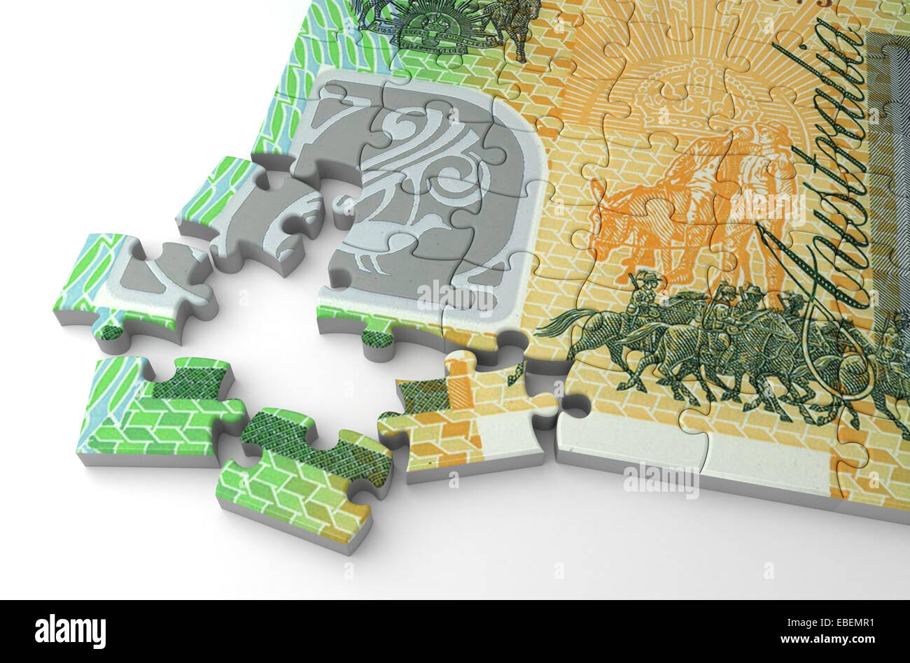 Australian Dollar Puzzle Stock Photo - Alamy