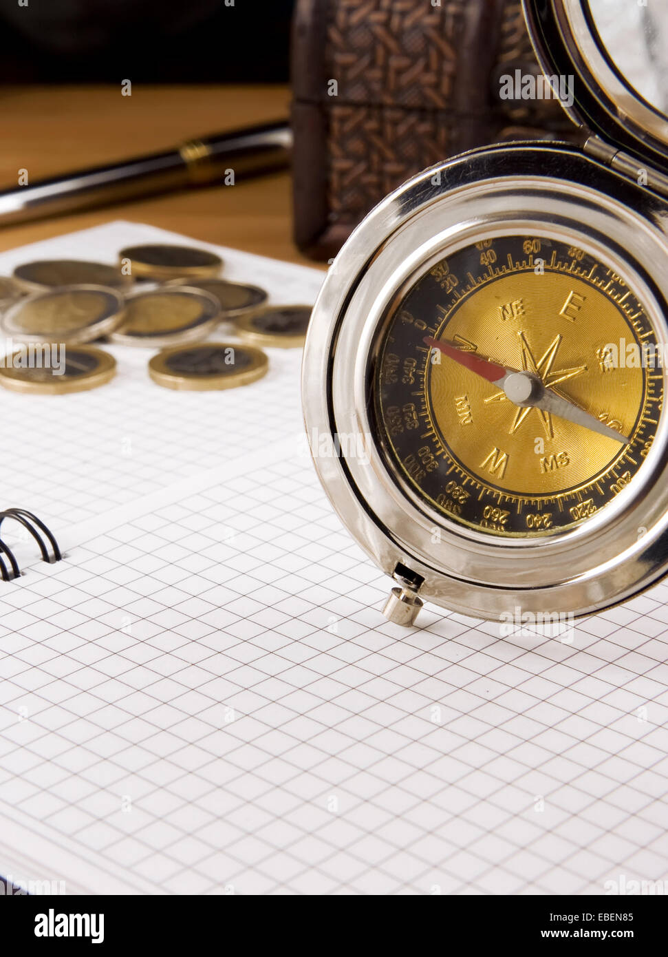 Old wooden writing trunk hi-res stock photography and images - Alamy