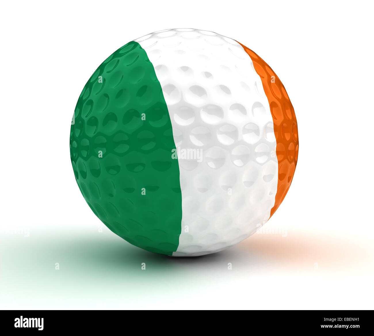 Irish Golf Ball (Isolated with clipping path Stock Photo - Alamy