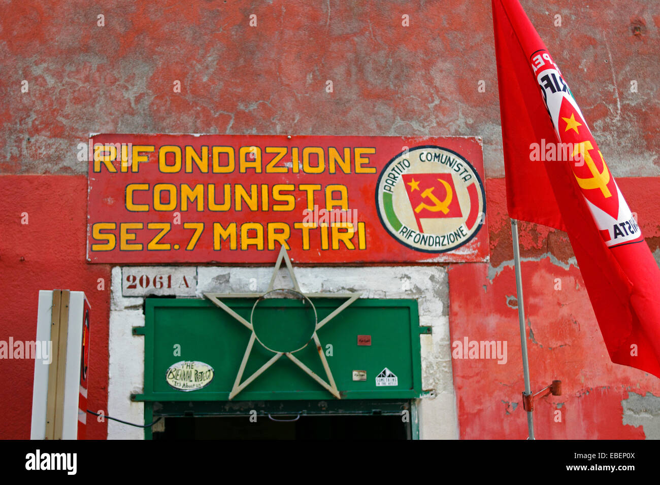 Venice Italy Castello Communist Party Headquarters Stock Photo - Alamy