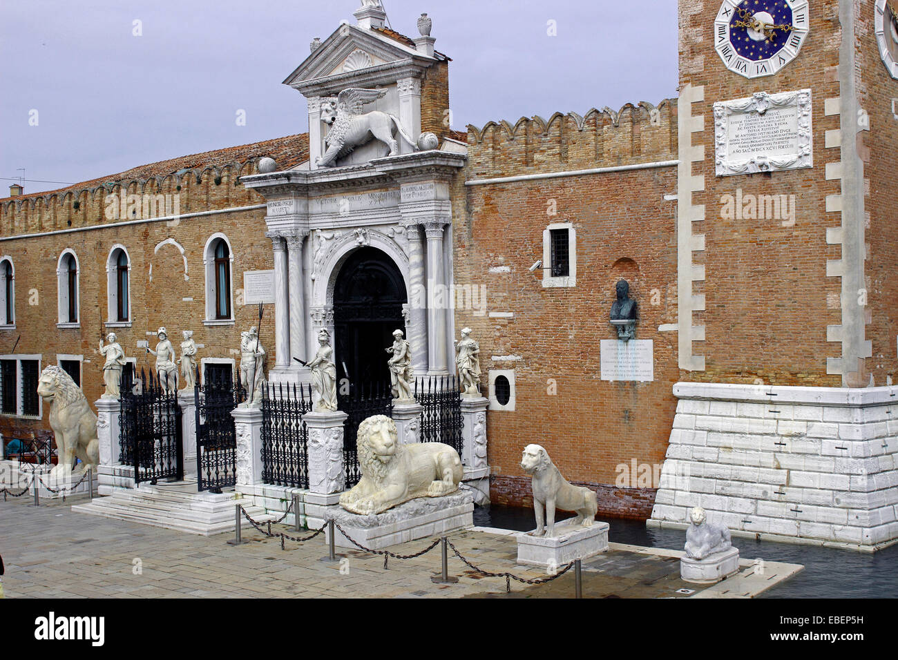 Venice Italy the Arsenale old Venetian shipyard gateway Stock Photo - Alamy