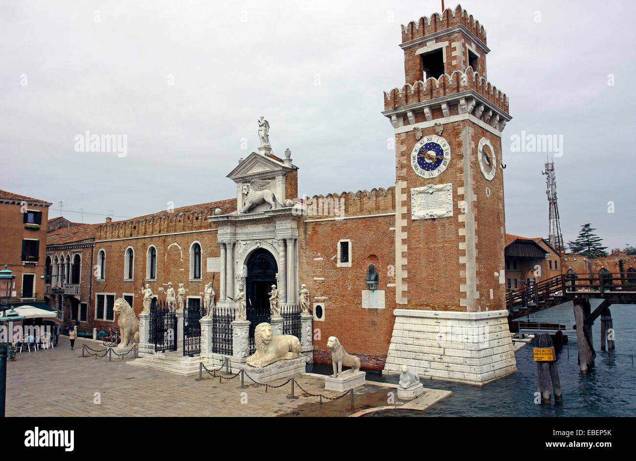 Venice Italy the Arsenale old Venetian shipyard gateway Stock Photo - Alamy