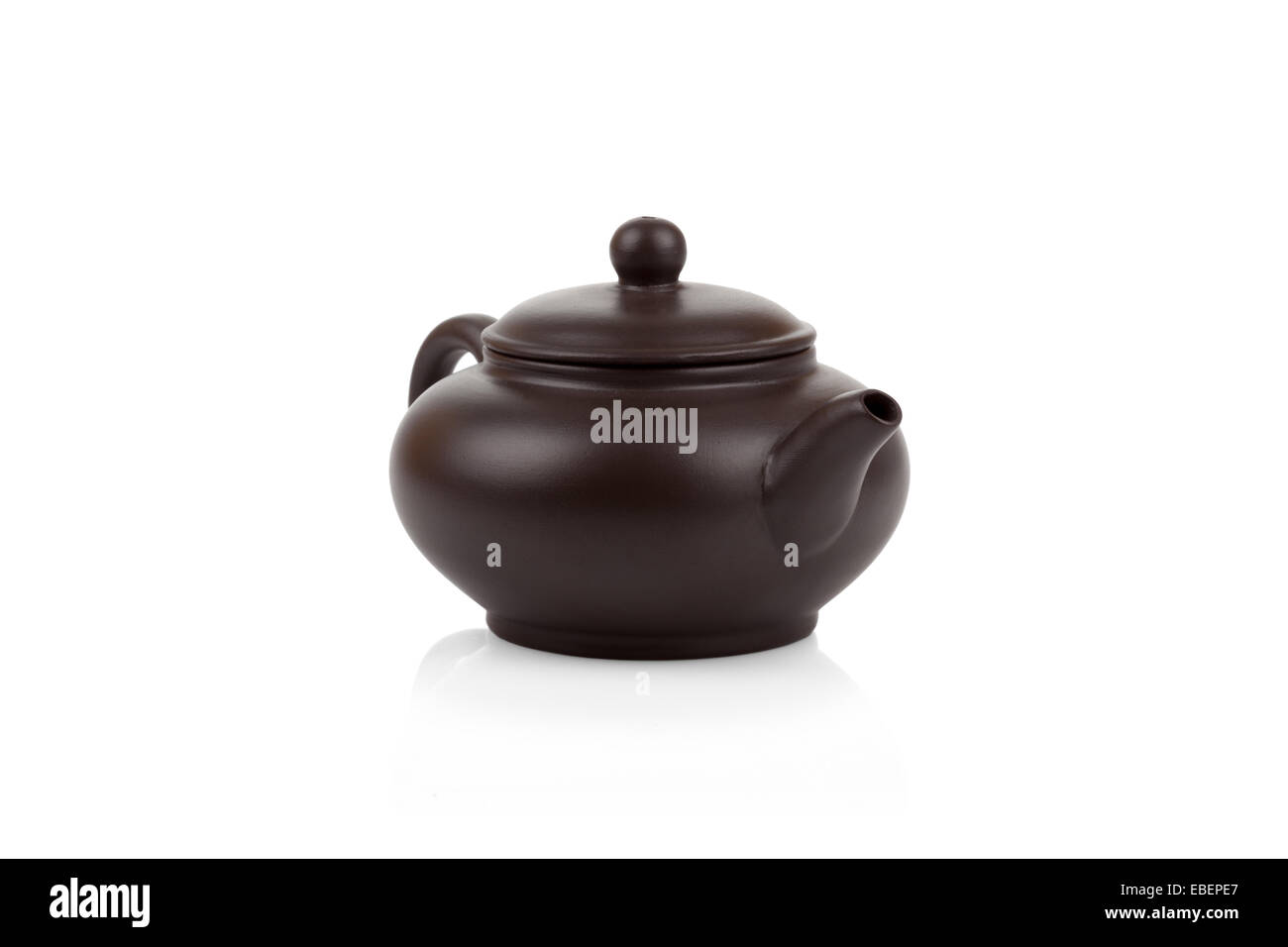 Traditional asian clay teapot isolated on white background Stock Photo ...