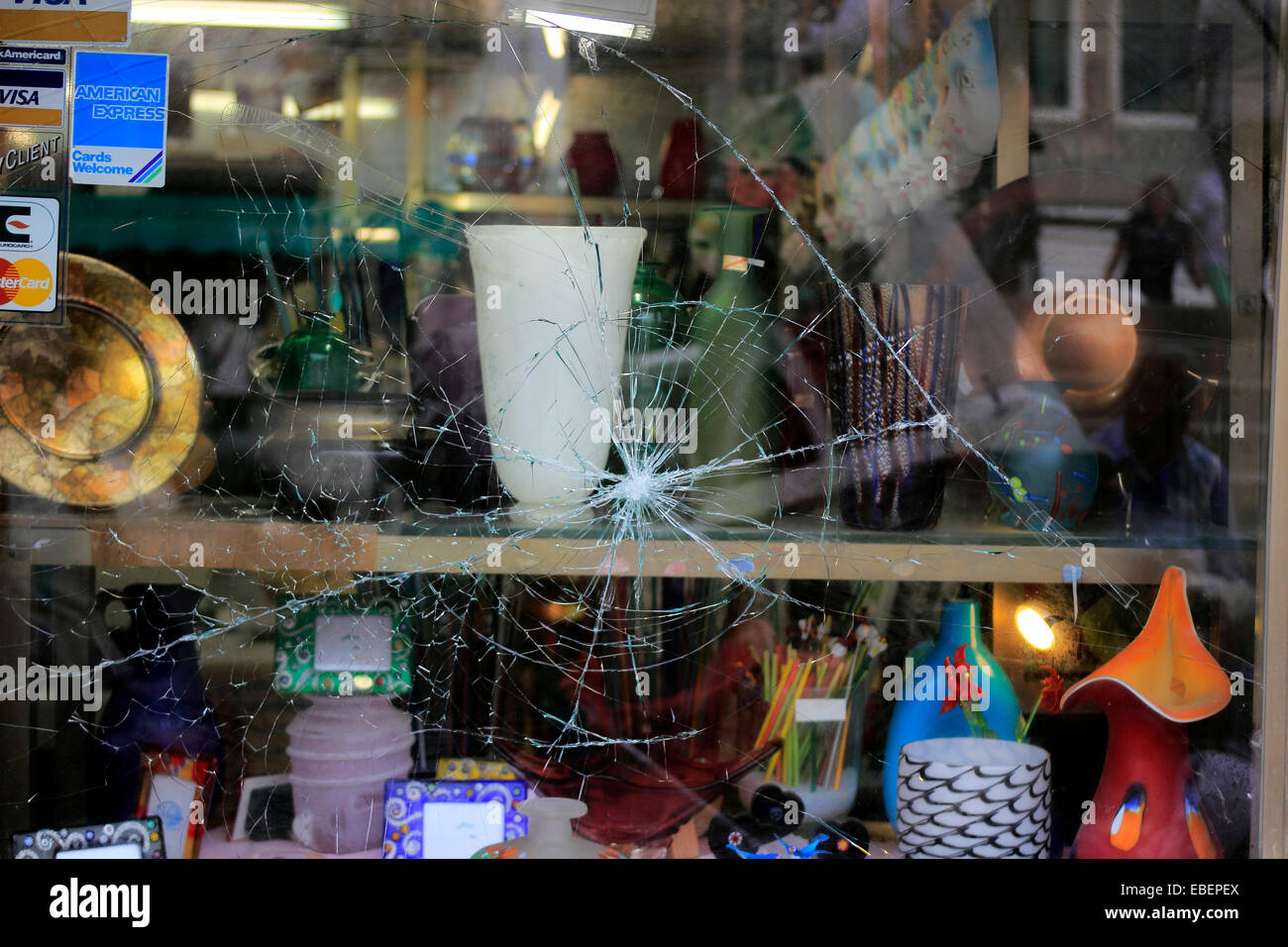 Broken shop window and italy hi-res stock photography and images - Alamy
